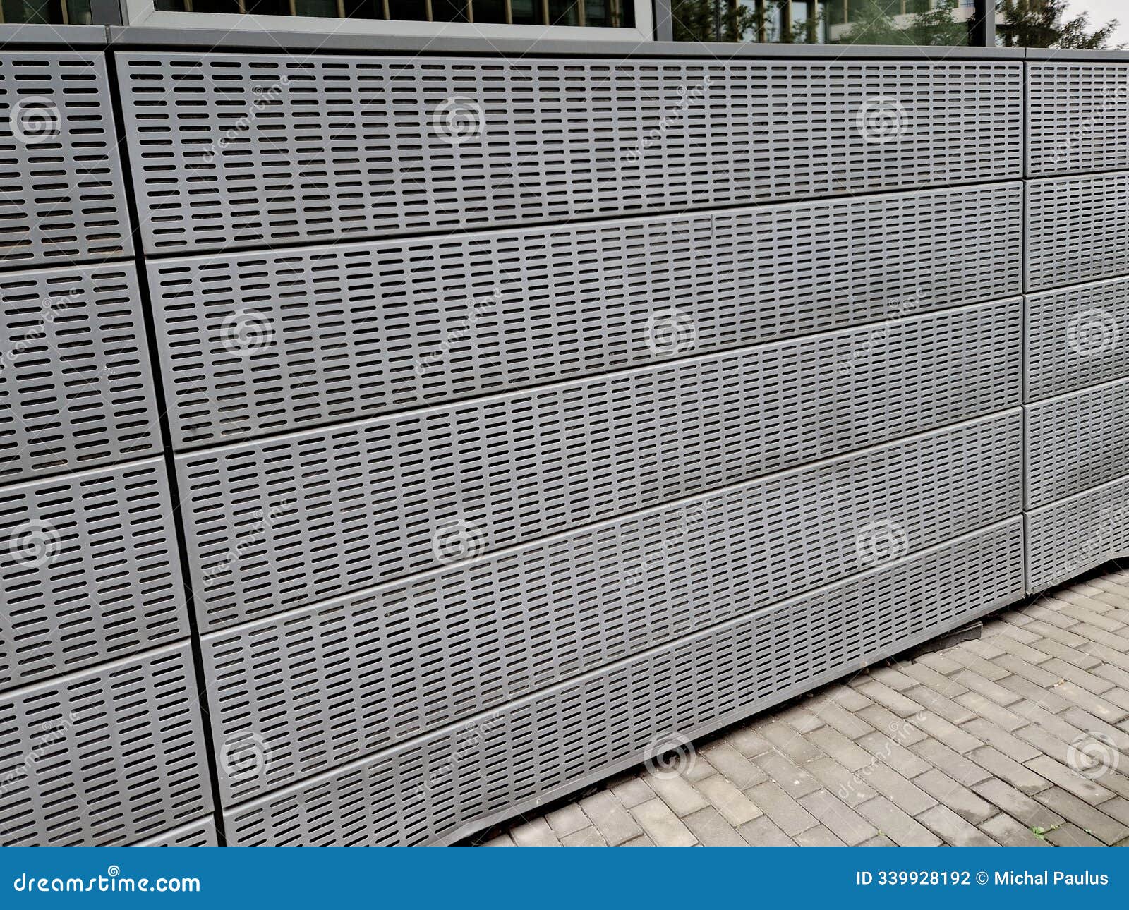 Concrete Slab with Square-shaped Holes in a Regular Grid. Stock Photo ...