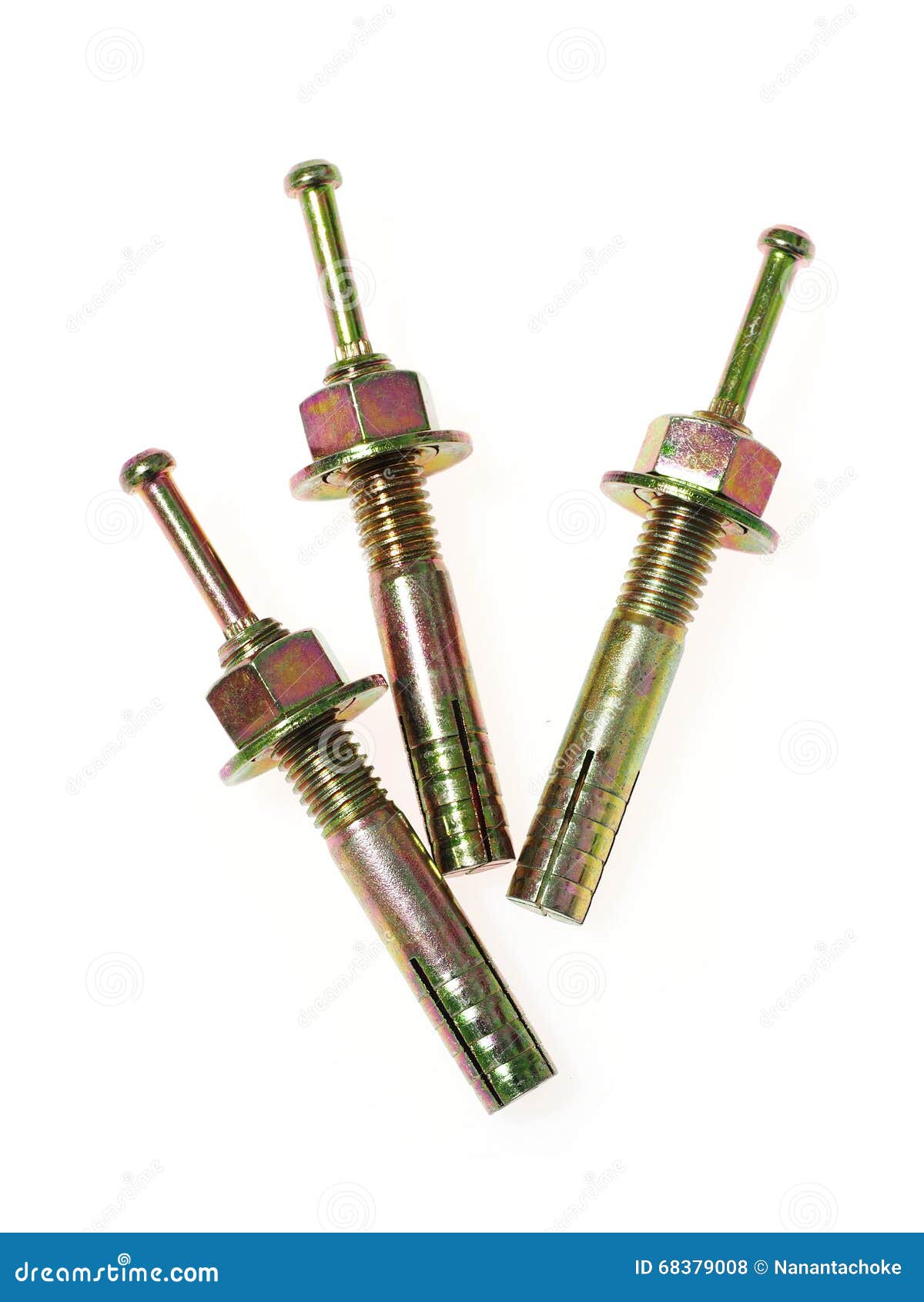 Steel Cleat Isolated on White Background Stock Photo - Image of macro ...