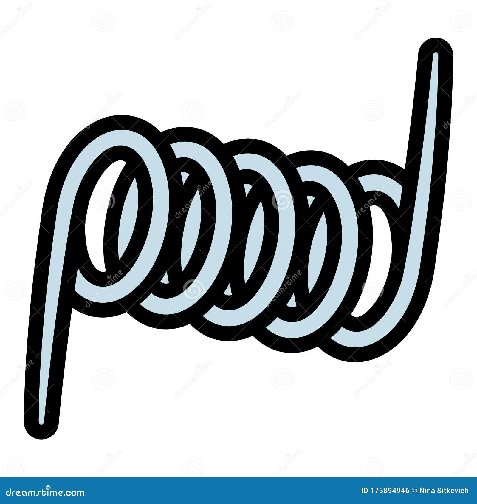 Steel Coil Icon, Outline Style Stock Vector - Illustration of ...
