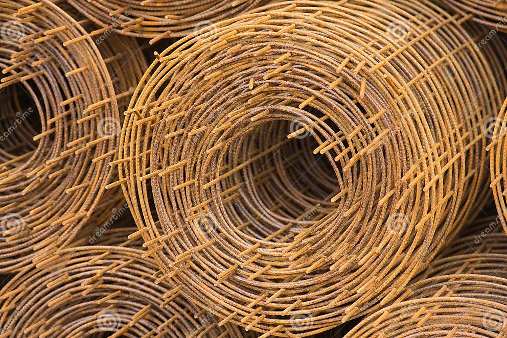 Steel Coil Rust for the Structure in the Construction Work Stock Photo ...