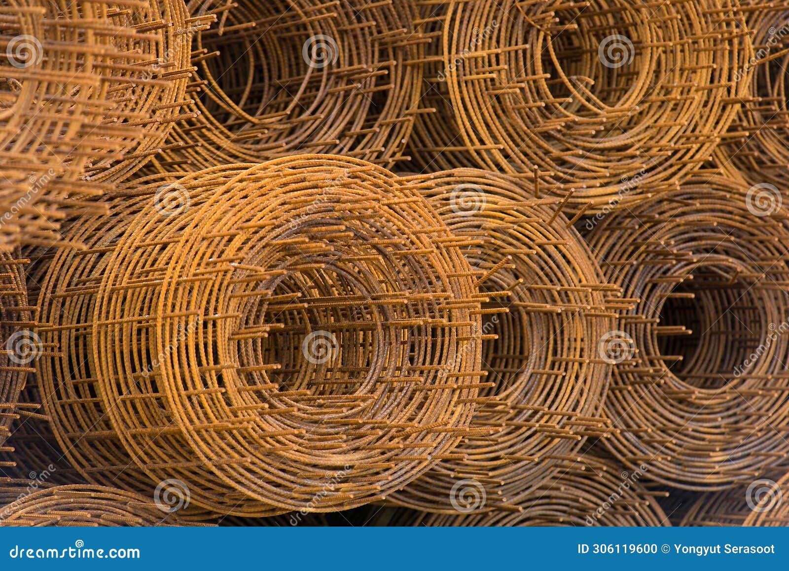 Steel Coil Rust for the Structure in the Construction Work Stock Photo ...