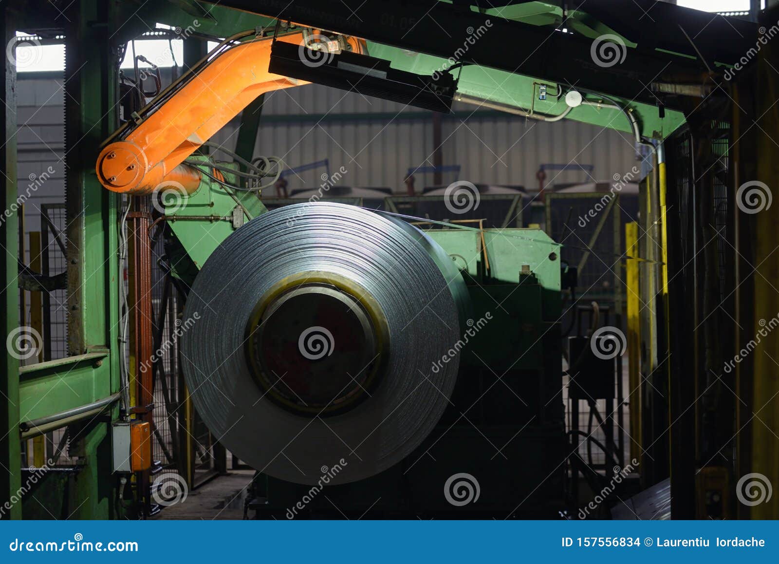 Steel Coils in the Steel Plant Stock Photo - Image of galvanization ...