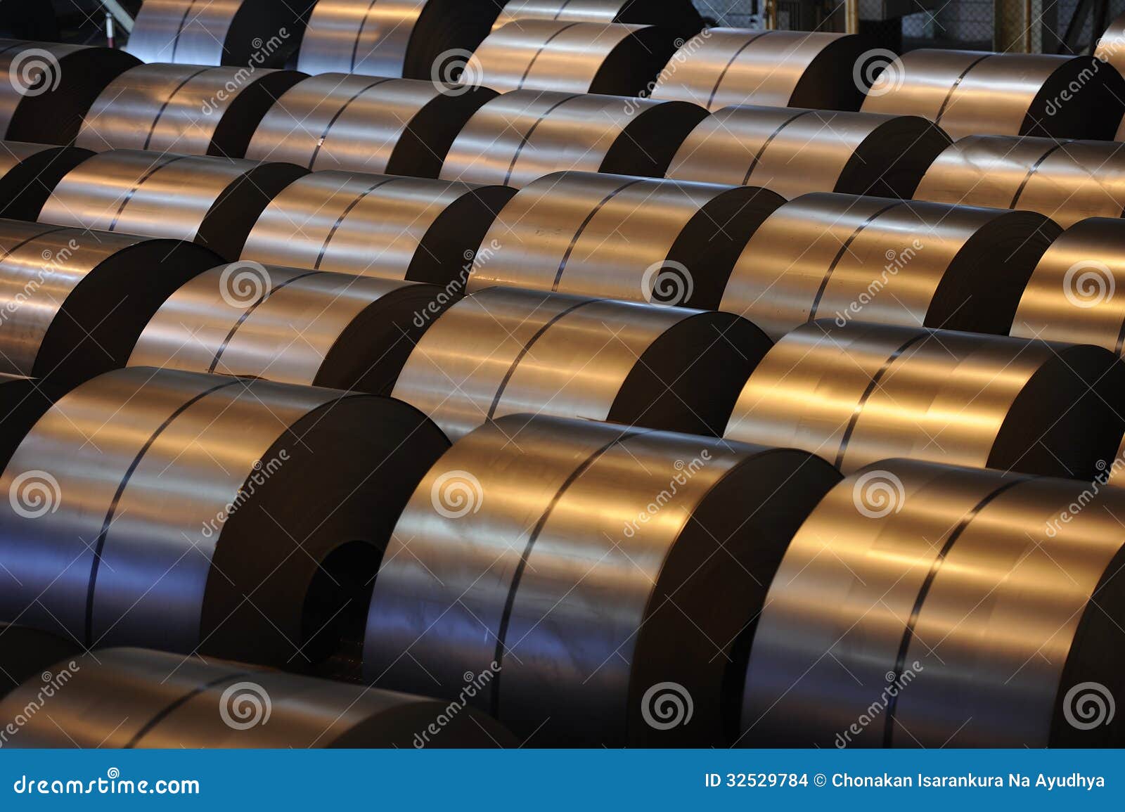 Steel coils stock photo. Image of rolled, coils, industries - 32529784