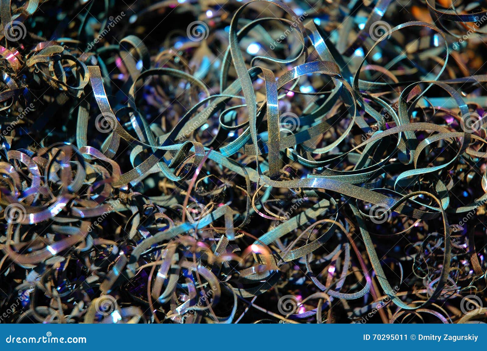 The Steel Colored Metal Shavings Stock Image - Image of cutter, milling ...