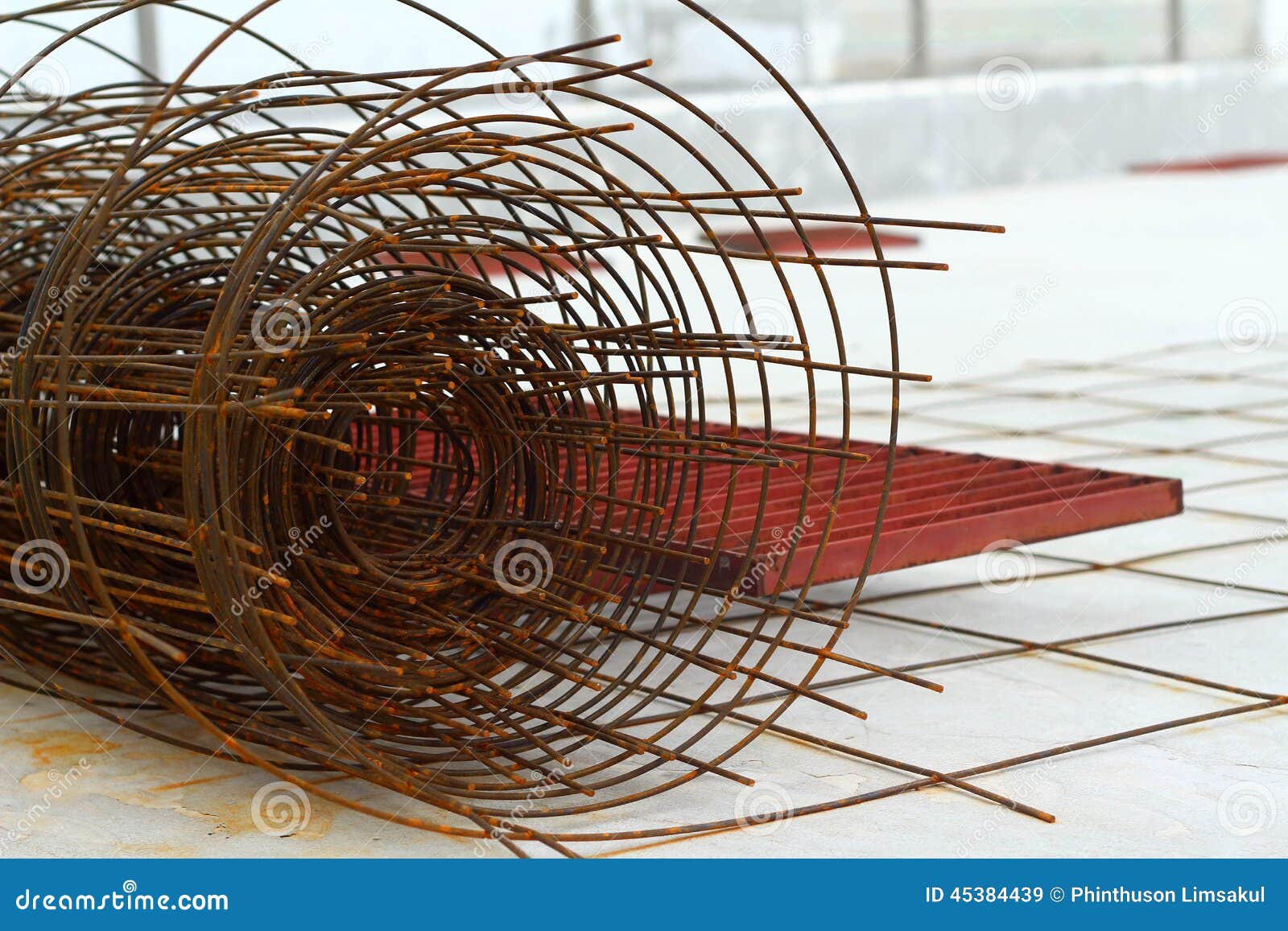 Steel Components In The Construction Site - Construction. Stock Image ...