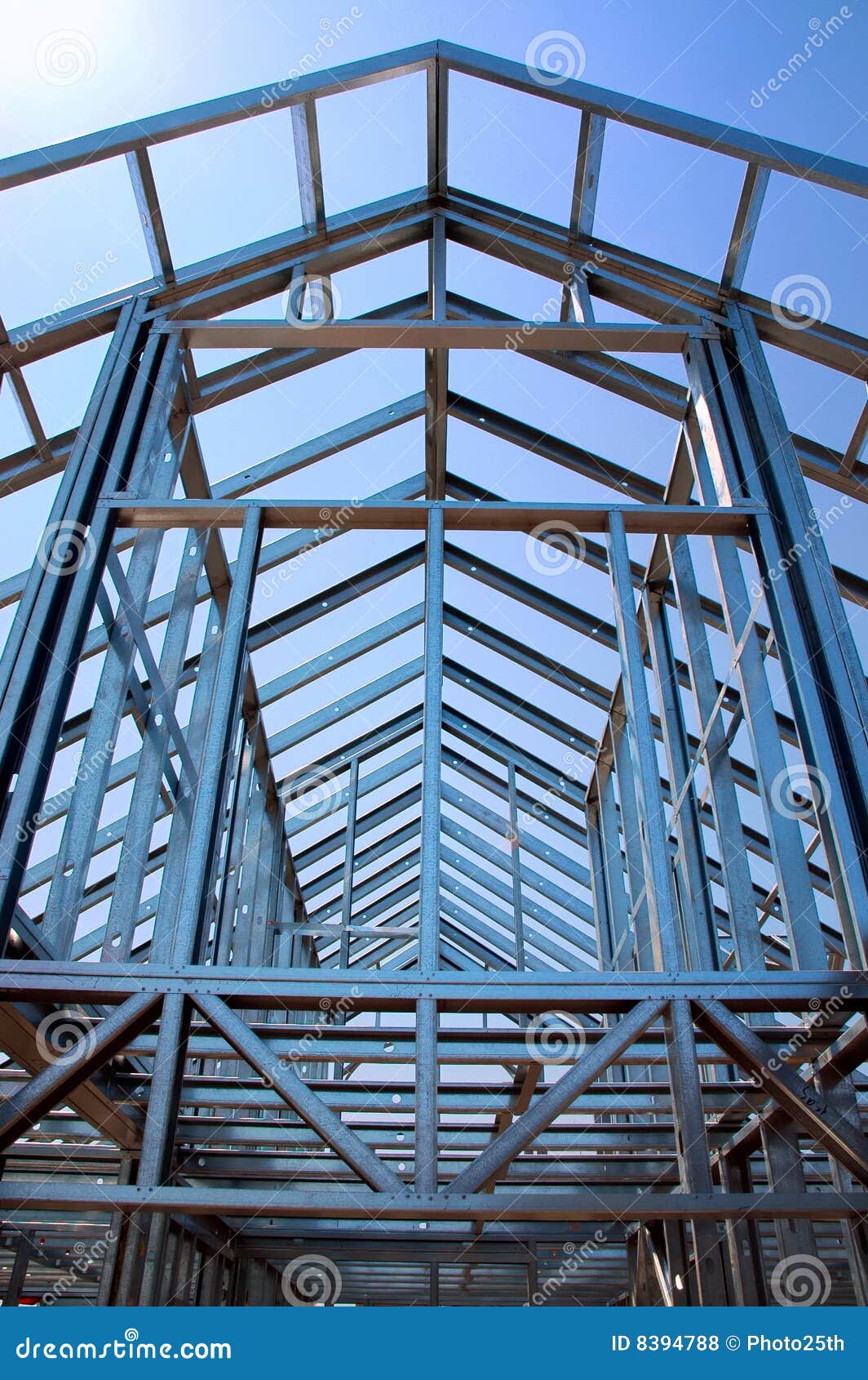 Steel construction stock photo. Image of construction - 8394788