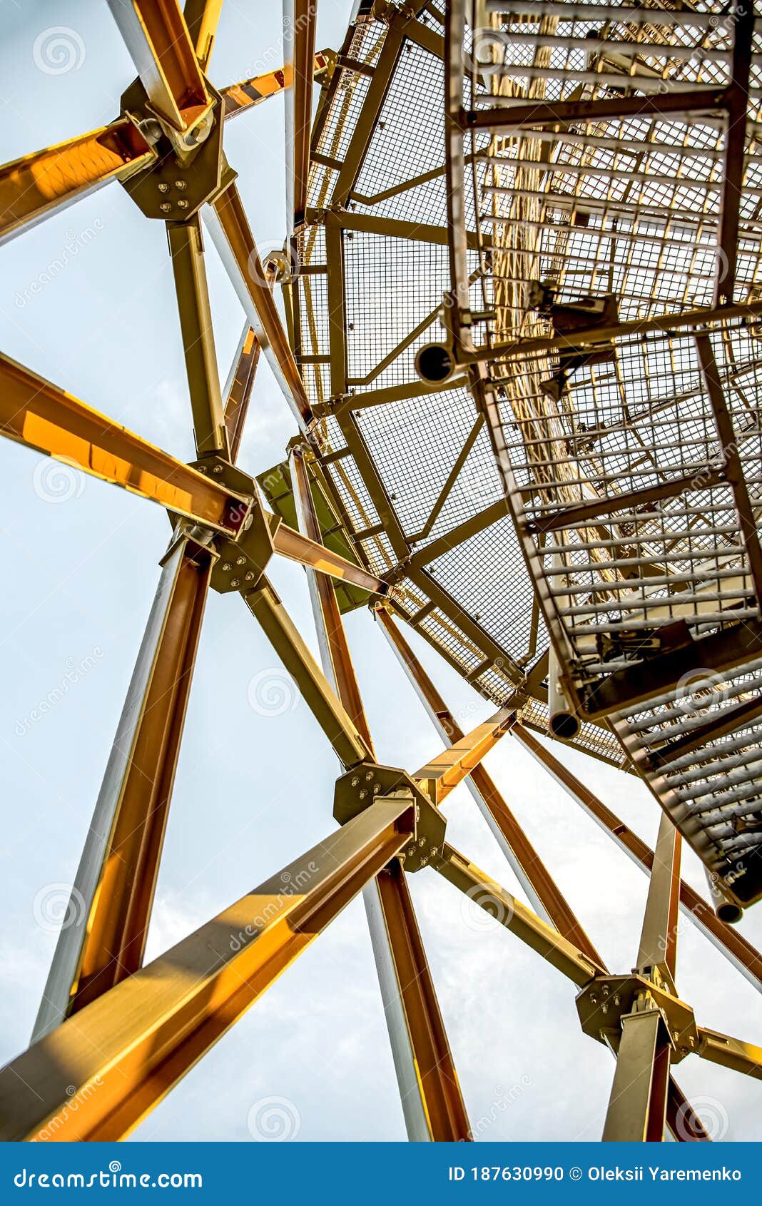 Steel Construction Frame . stock photo. Image of industry - 187630990