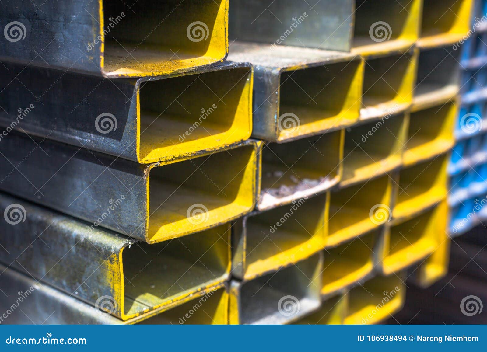 Steel in Construction Materials Store Stock Photo - Image of labor ...