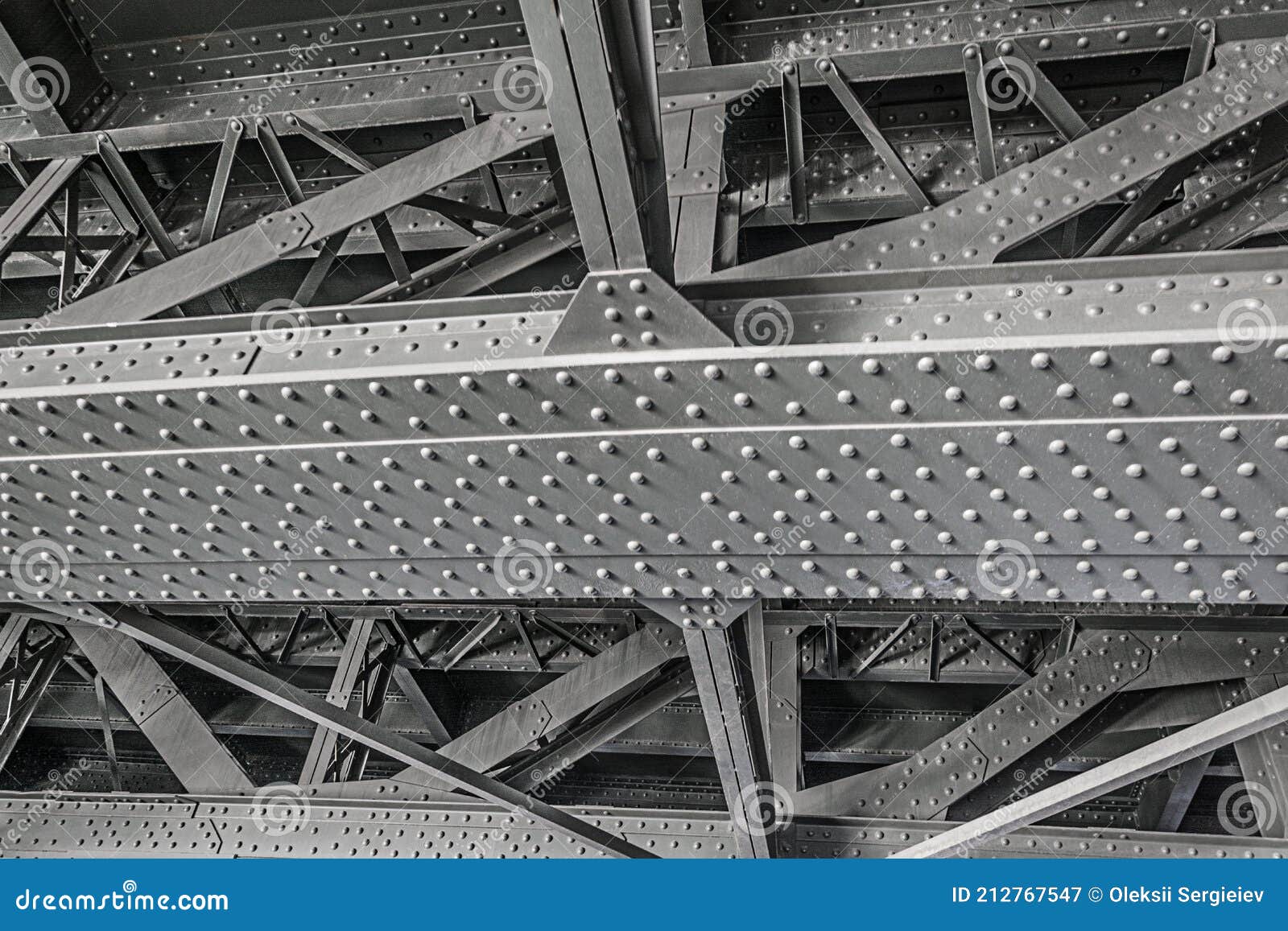 Steel Construction with Rivets Stock Image - Image of riveted, heavy ...
