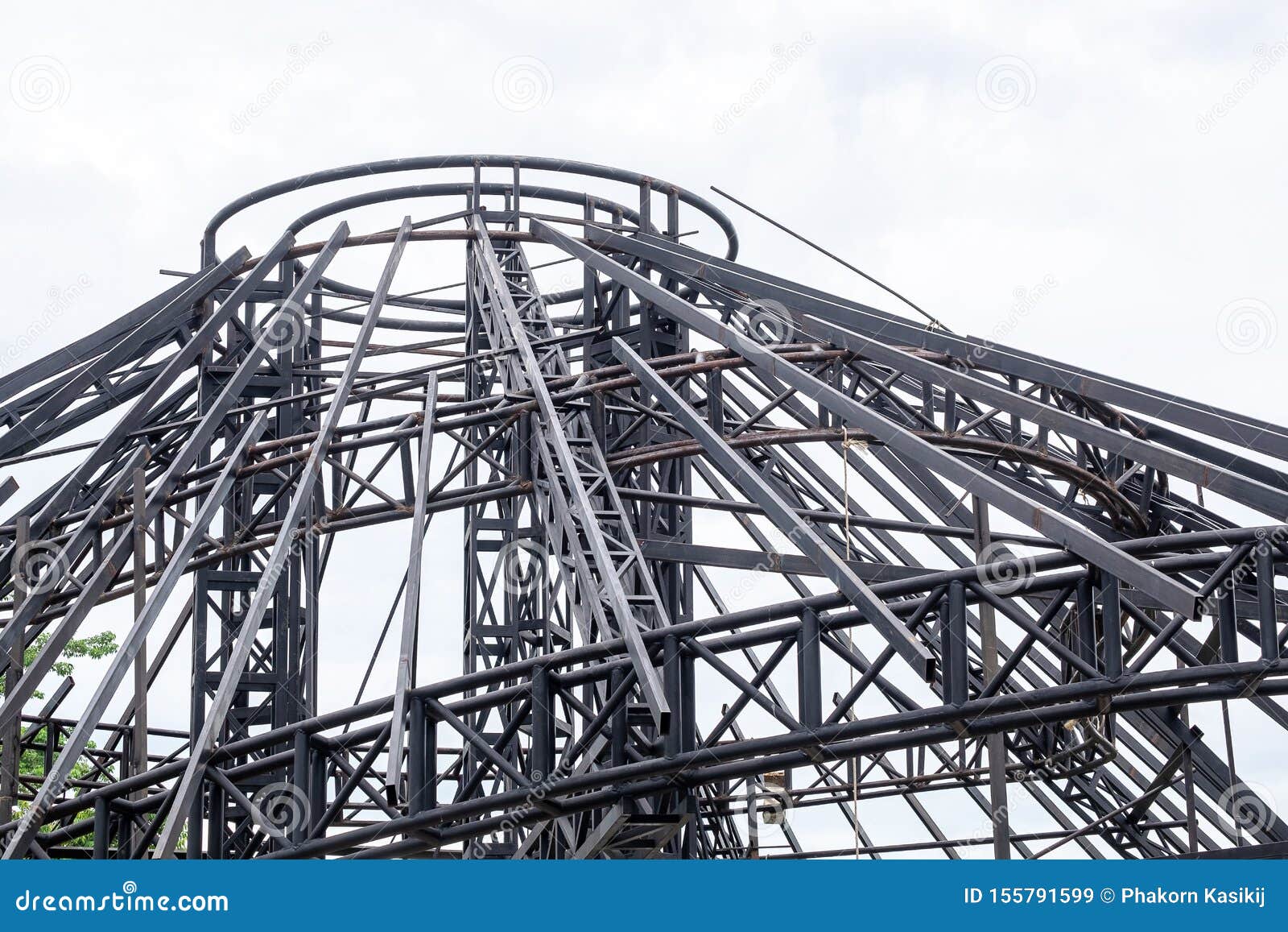 Steel Construction Roof in Process, Real Estate Engineering and ...