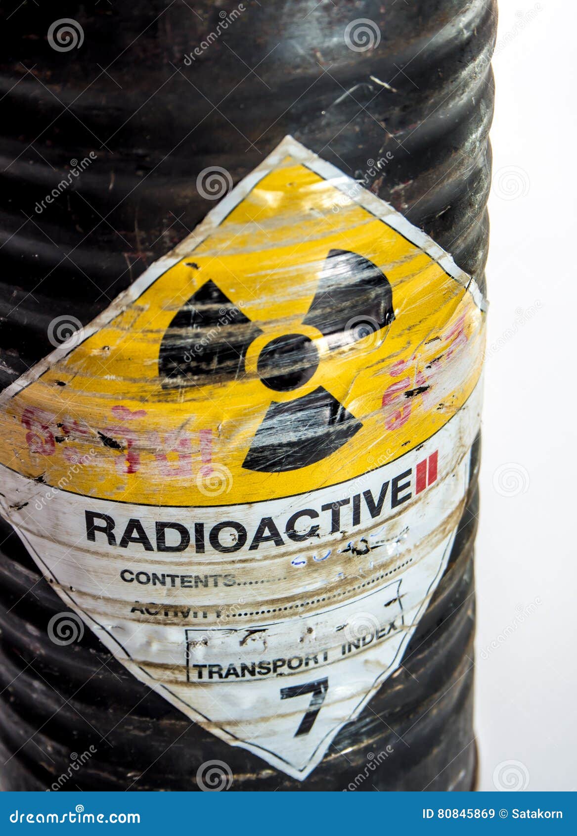 Steel Container of Radioactive Material Stock Image - Image of energy ...