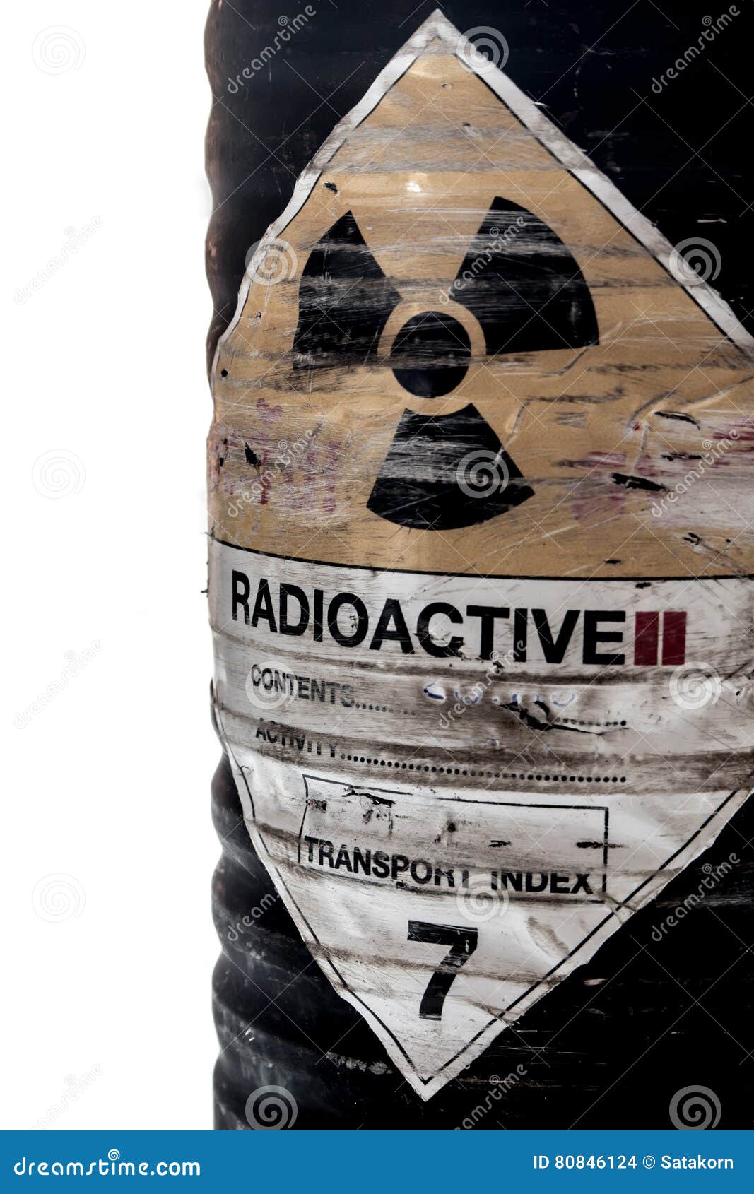 Steel Container of Radioactive Material Stock Photo - Image of ...