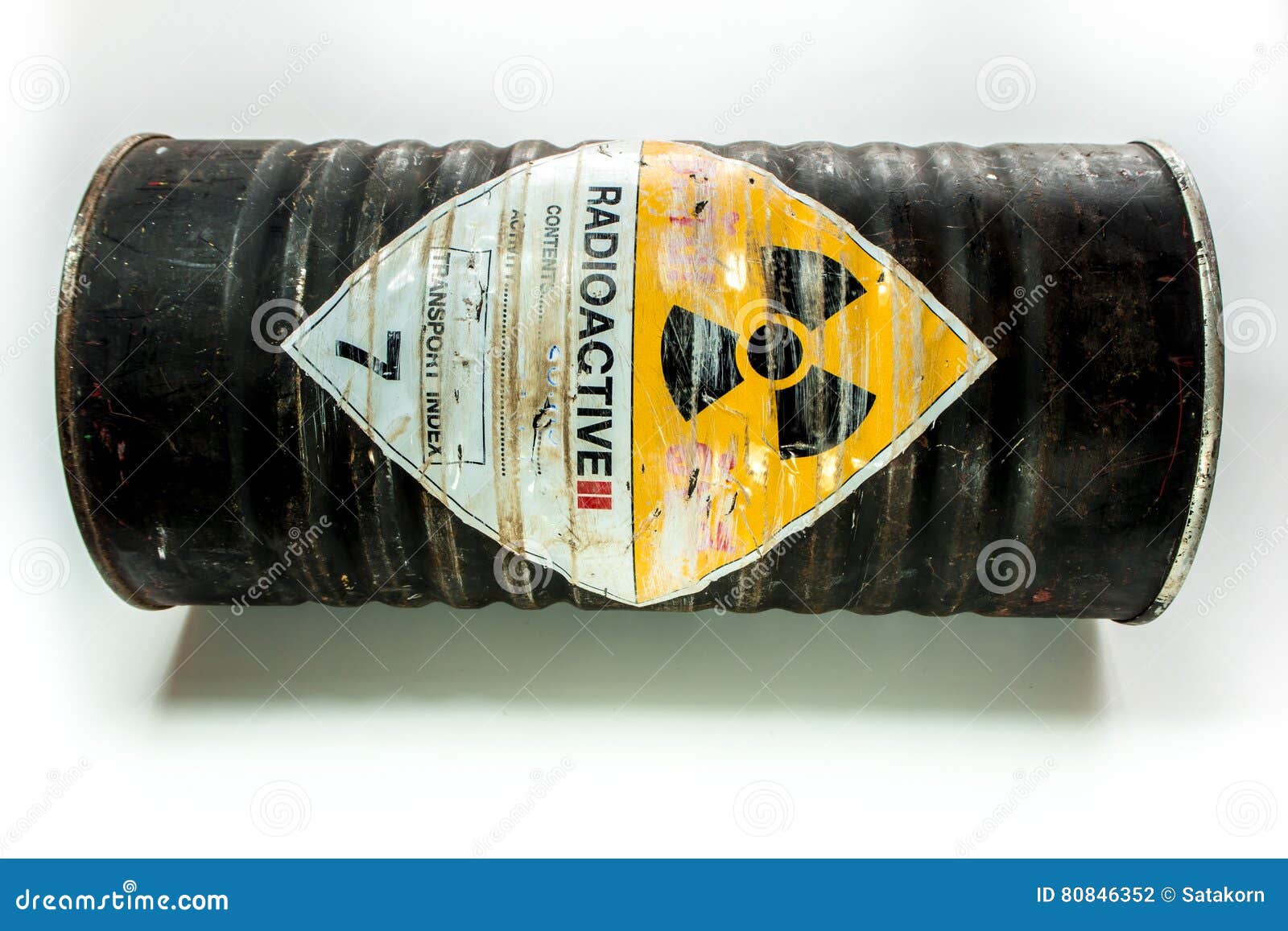 Steel Container of Radioactive Material Stock Photo - Image of rusty ...