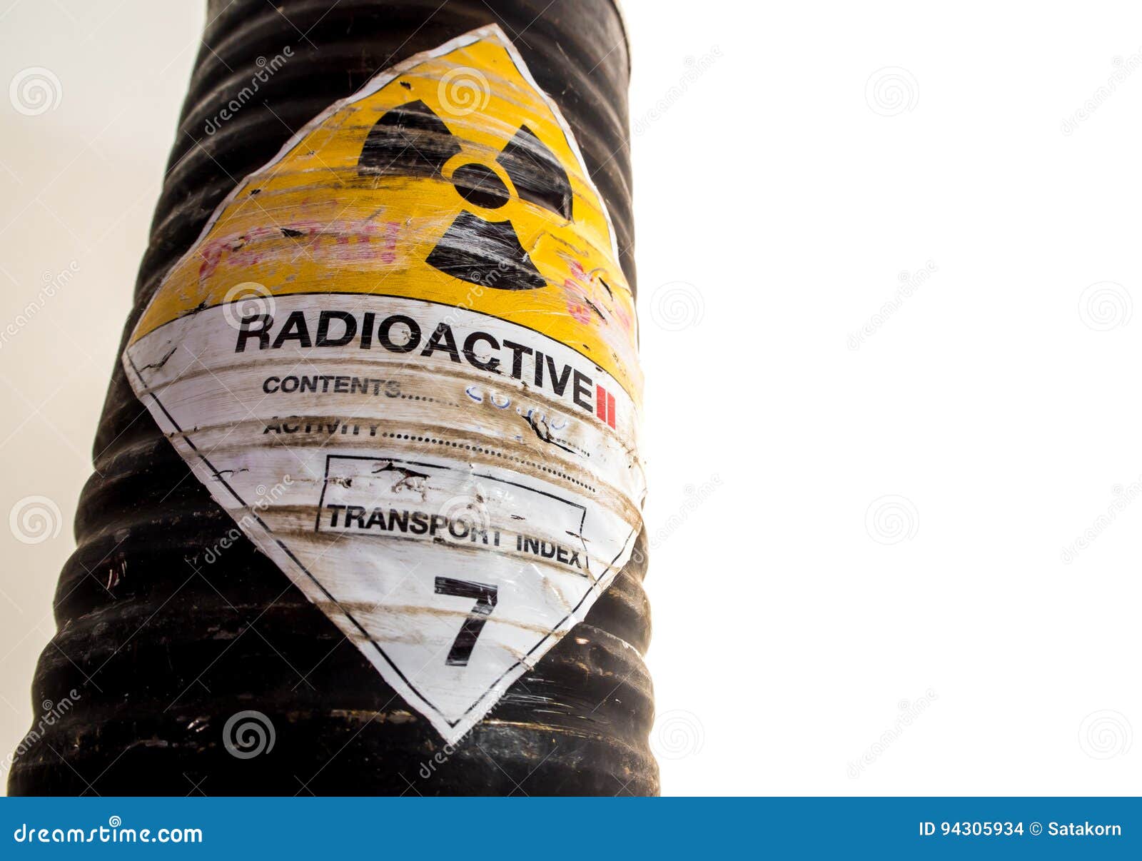 Steel Container of Radioactive Material Stock Photo - Image of power ...
