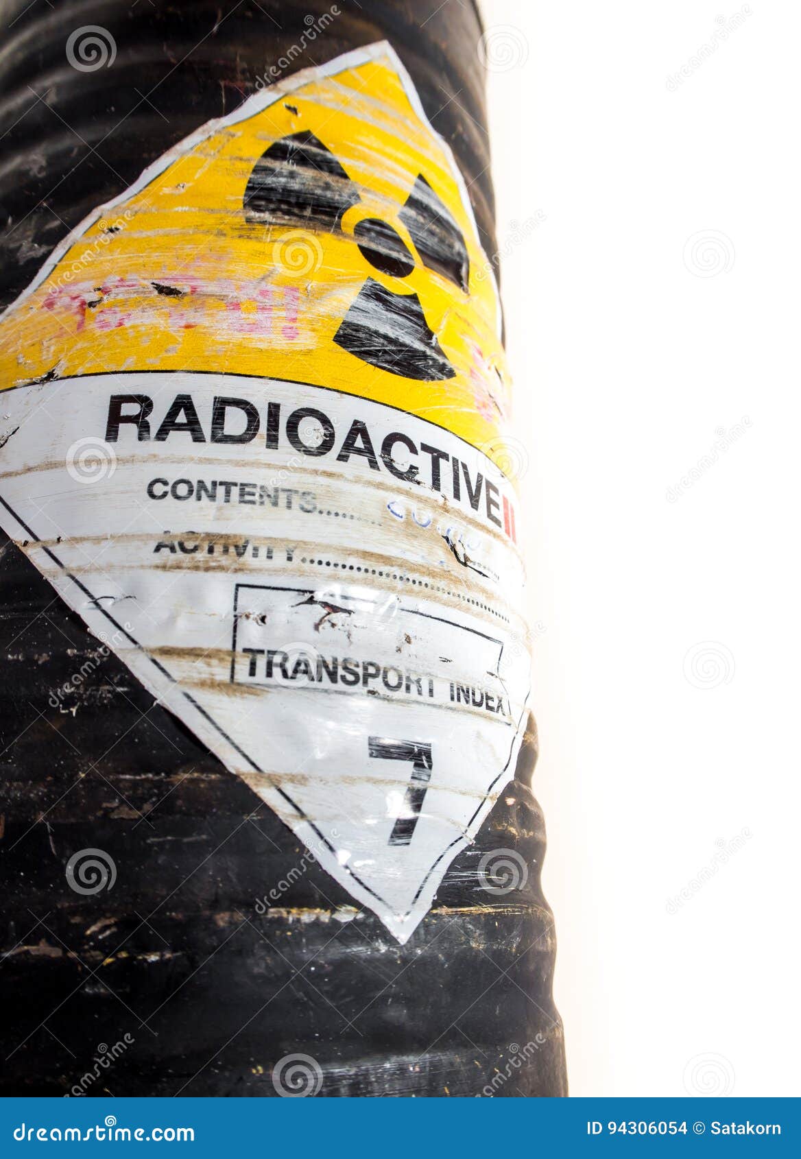 Steel Container of Radioactive Material Stock Photo - Image of metal ...