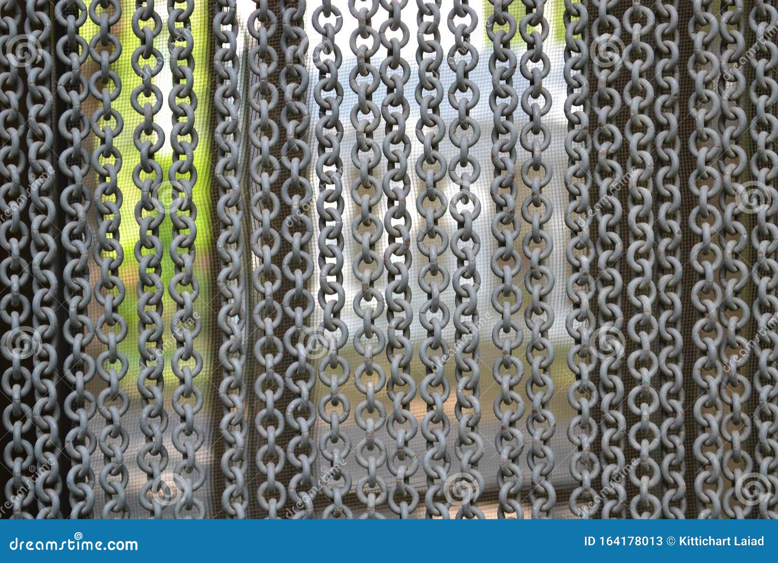Steel curtain stock image. Image of chain, curtain, steel - 164178013