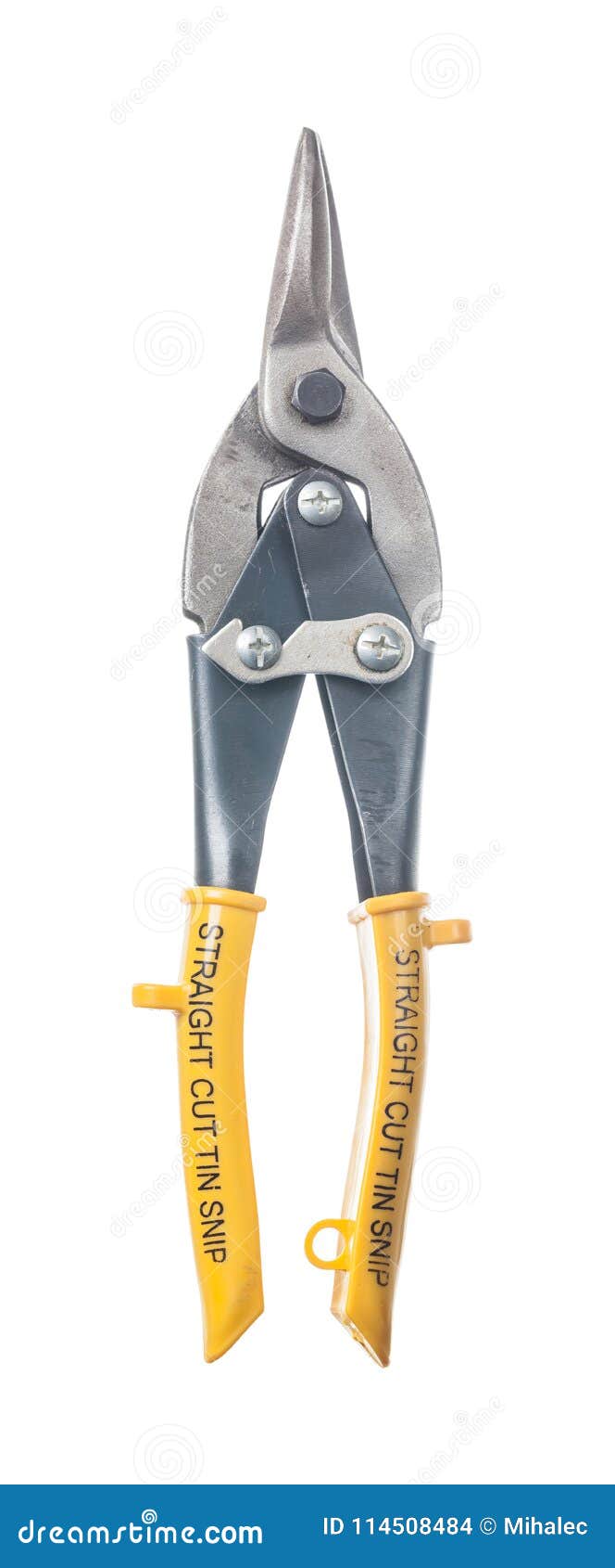 Steel Cutter Isolated on White Stock Photo - Image of maintenance ...