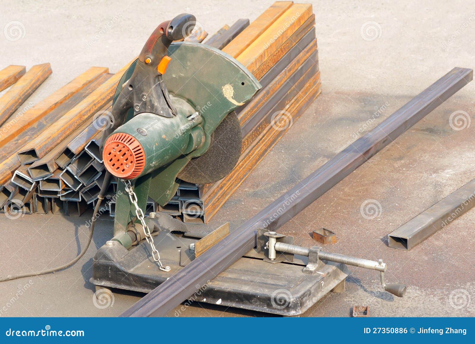 Steel cutting machine stock photo. Image of tools, iron - 27350886