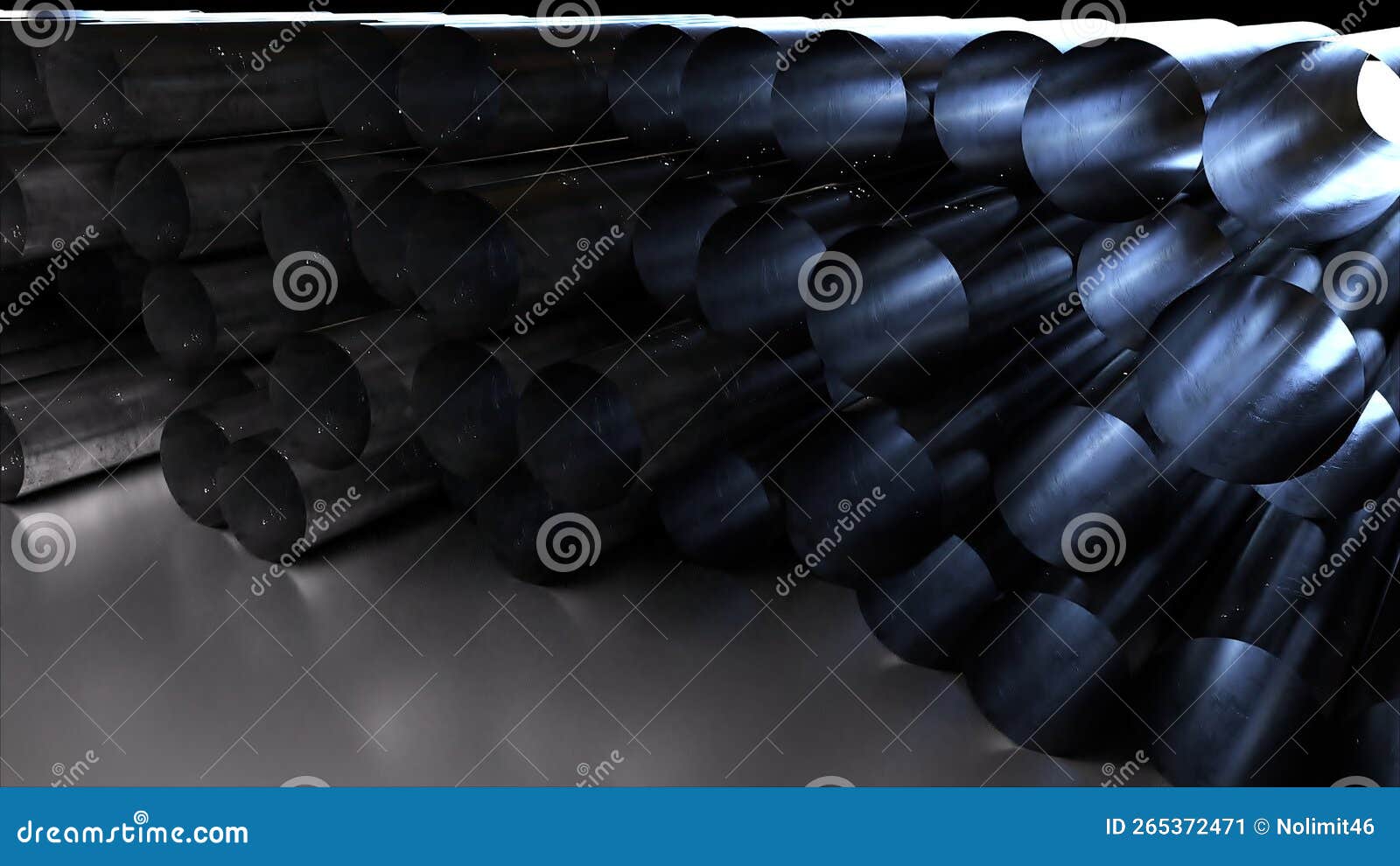 Steel cylinders stock illustration. Illustration of dark - 265372471
