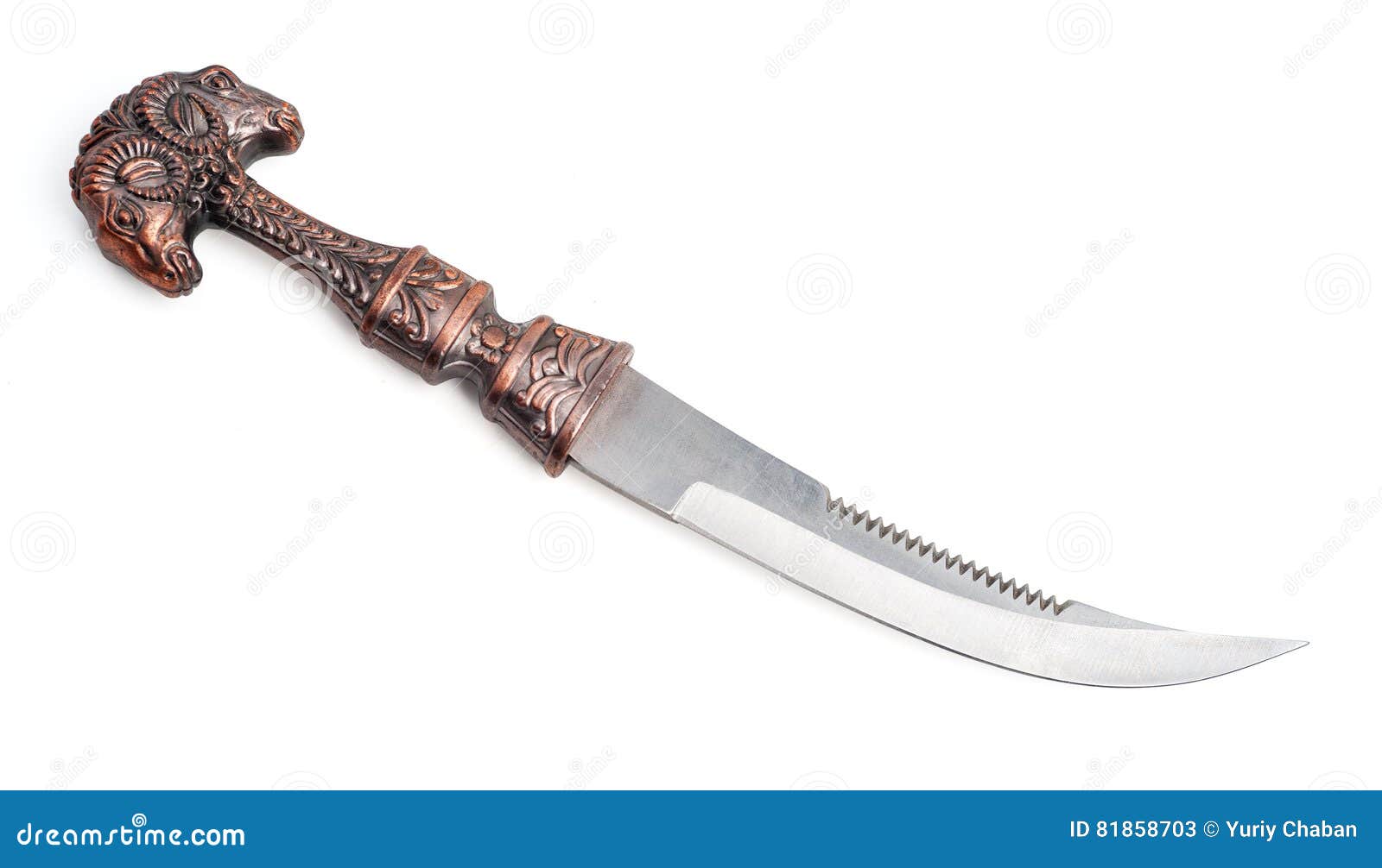 Steel dagger stock image. Image of isolated, fight, ornate - 81858703