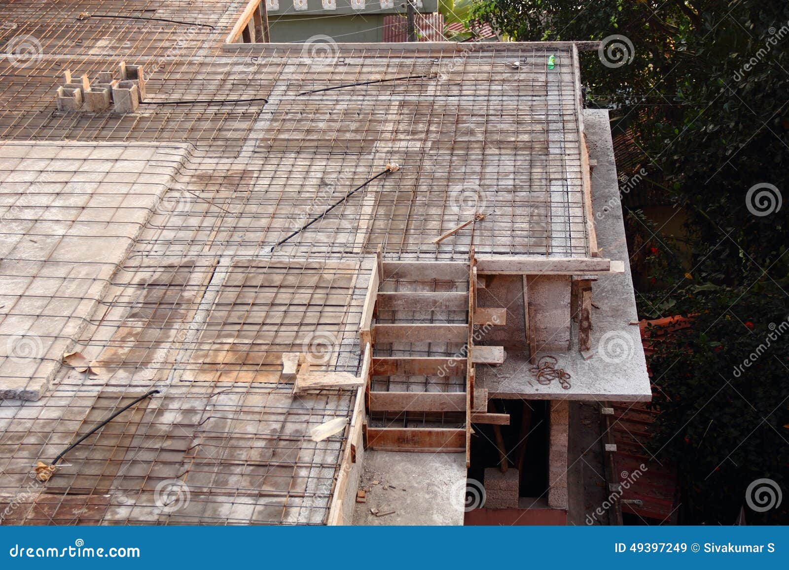 Steel Designing of a Concrete. Stock Image - Image of strong, people ...