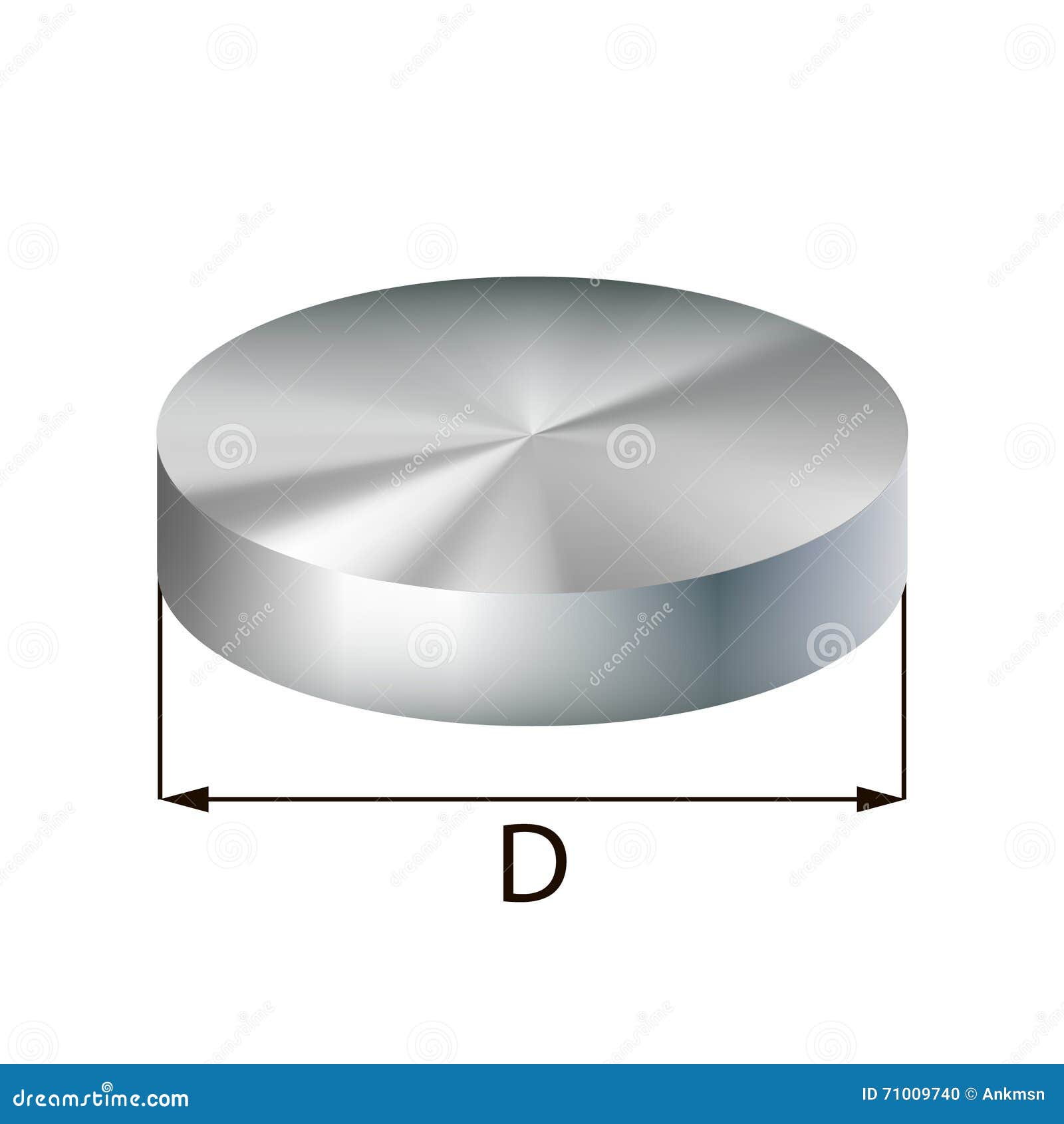 Steel Disc Industrial Metal Object Stock Vector - Illustration of metal ...