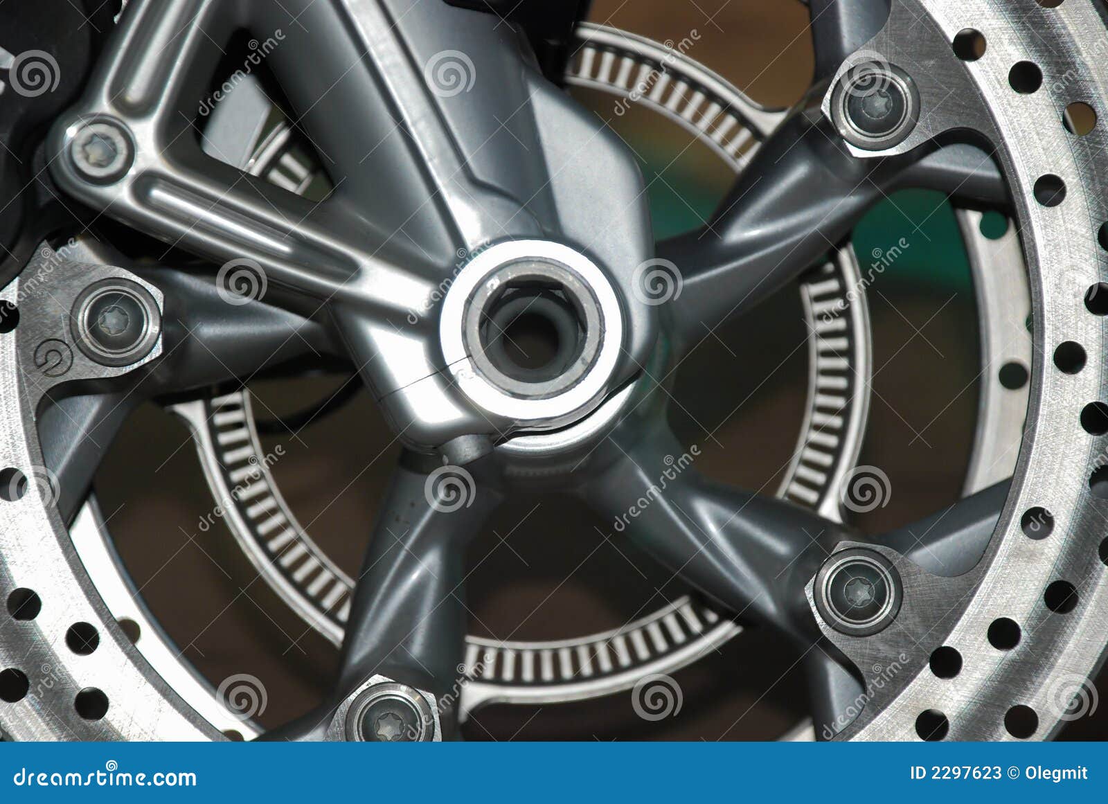 Steel Disk of Motorbike Wheel Stock Image - Image of circle, silver ...