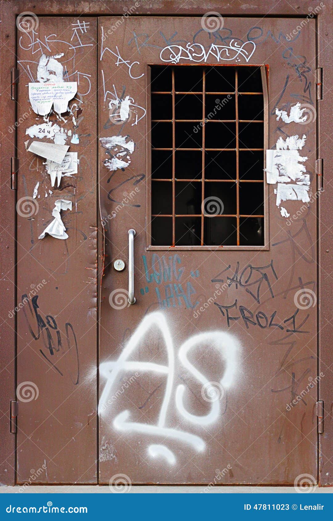 Steel door stock image. Image of open, metal, break, defence - 47811023
