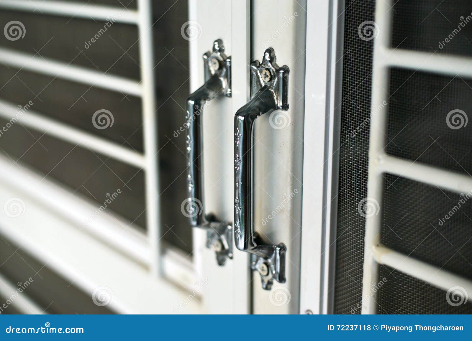 Steel Door Handles stock photo. Image of entrance, latch - 72237118