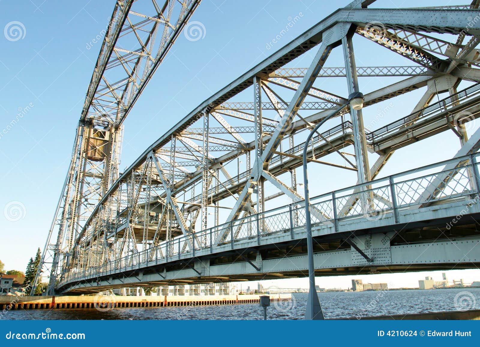 Steel Draw Bridge stock photo. Image of port, mobr00006 - 4210624