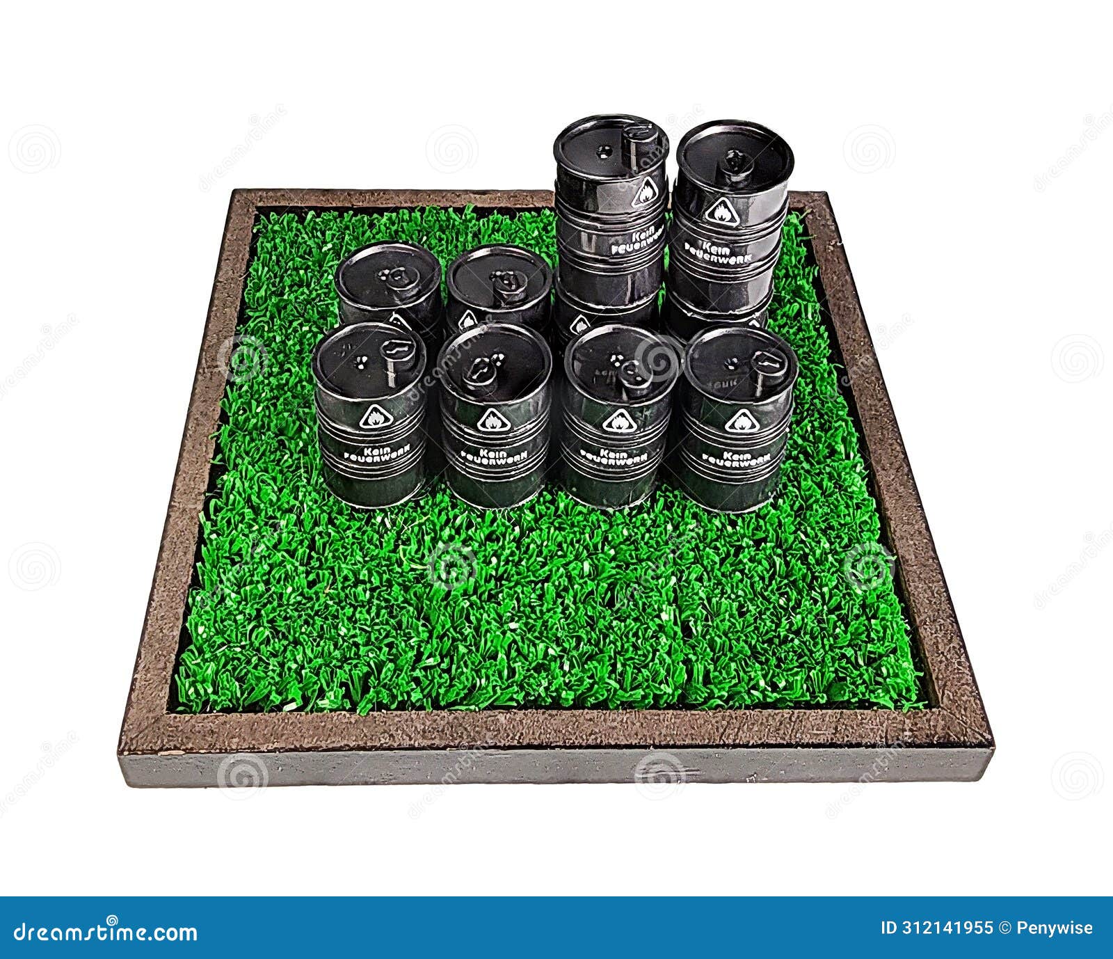 Steel Drum of Caustic Material on Grass Stock Image - Image of patch ...