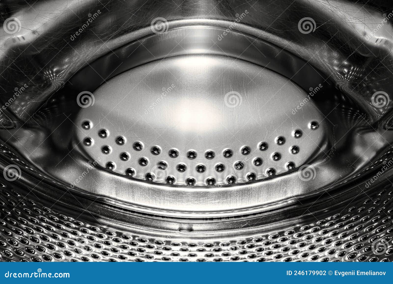 Steel Drum of a Washing Machine from the Inside Stock Photo - Image of ...