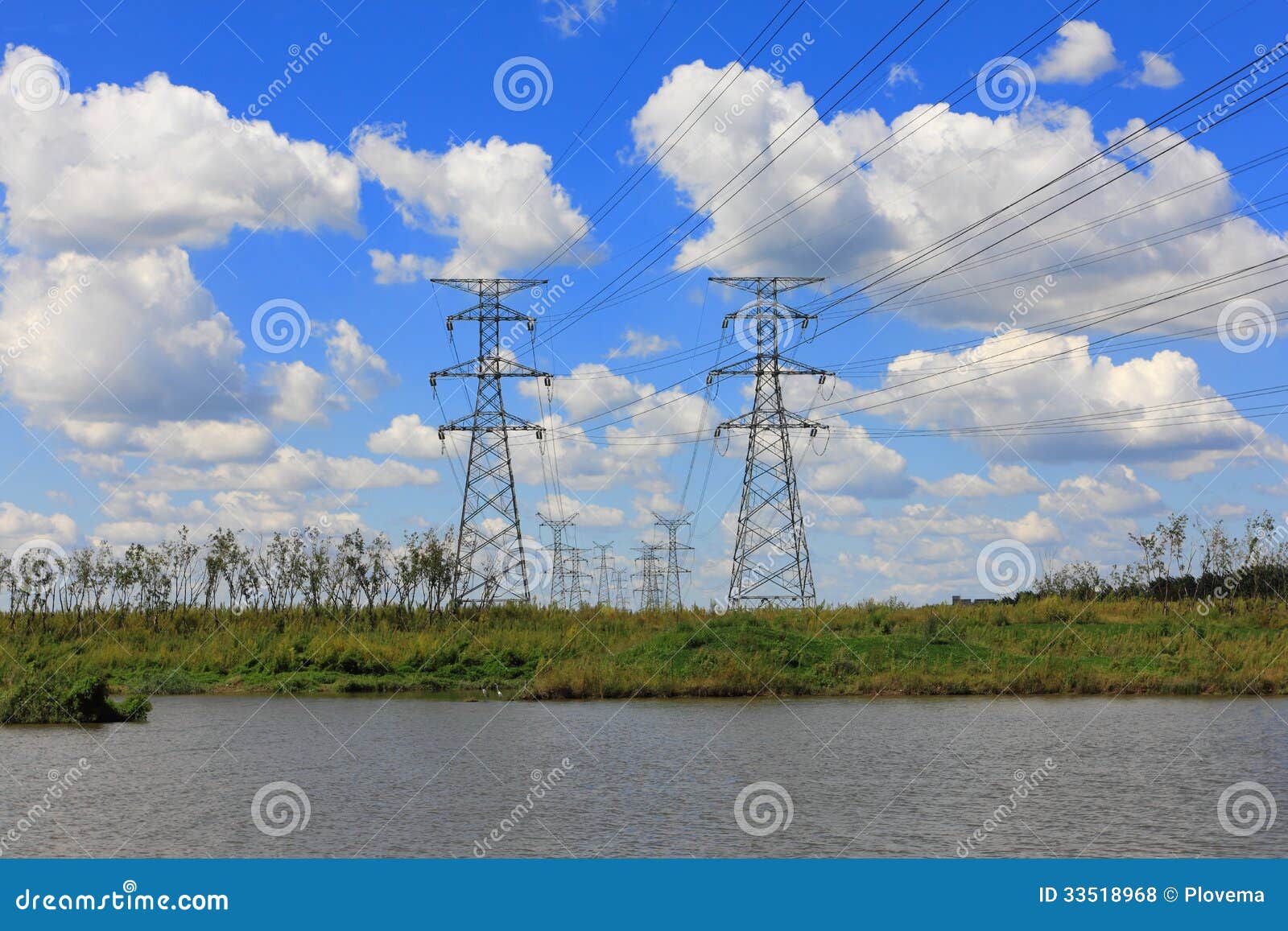 Steel electricity pylon stock photo. Image of electric - 33518968