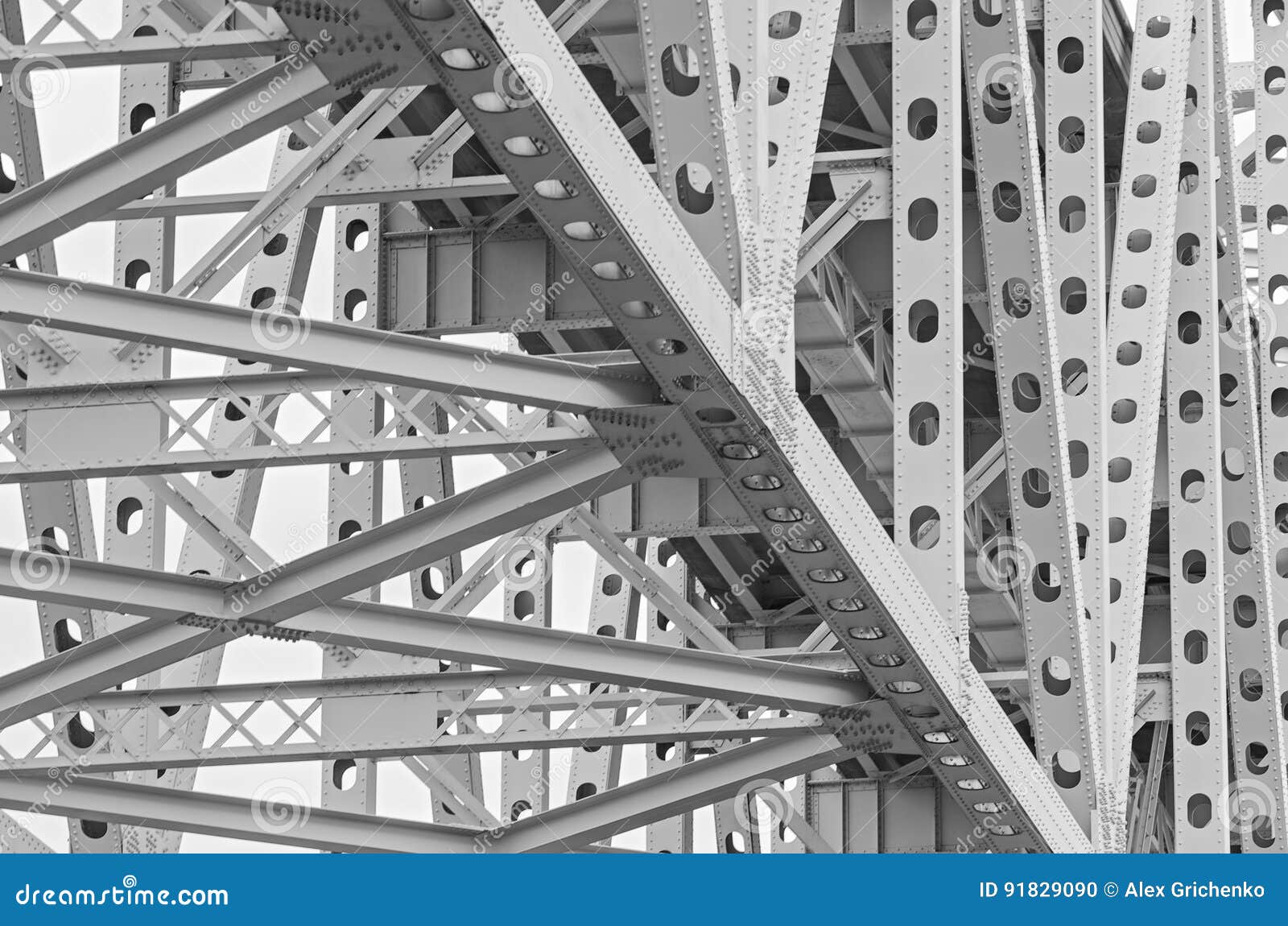 Steel Engineered Highway Bridge Structure Stock Photo - Image of ...