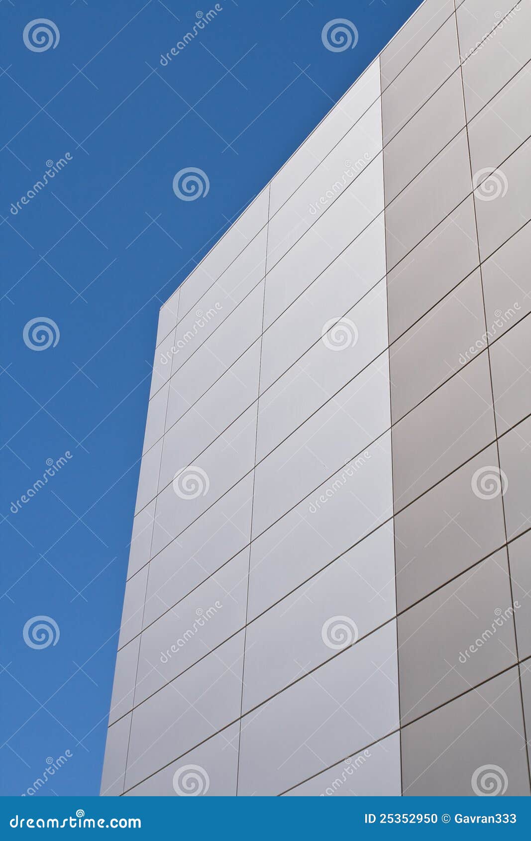 Steel Facade on Modern Building Stock Photo - Image of facade, iron ...