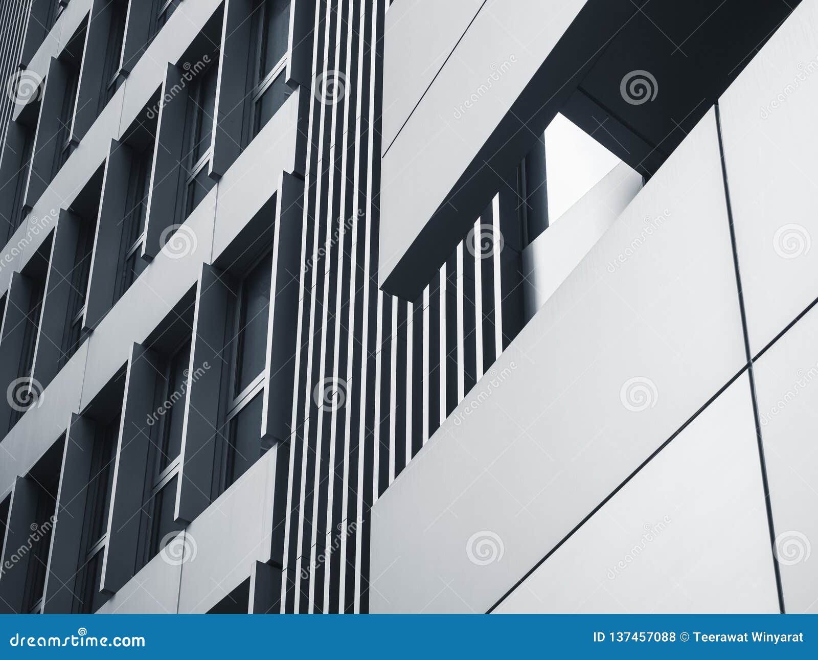 Steel Facade Window Frame Modern Building Architecture Details Stock ...