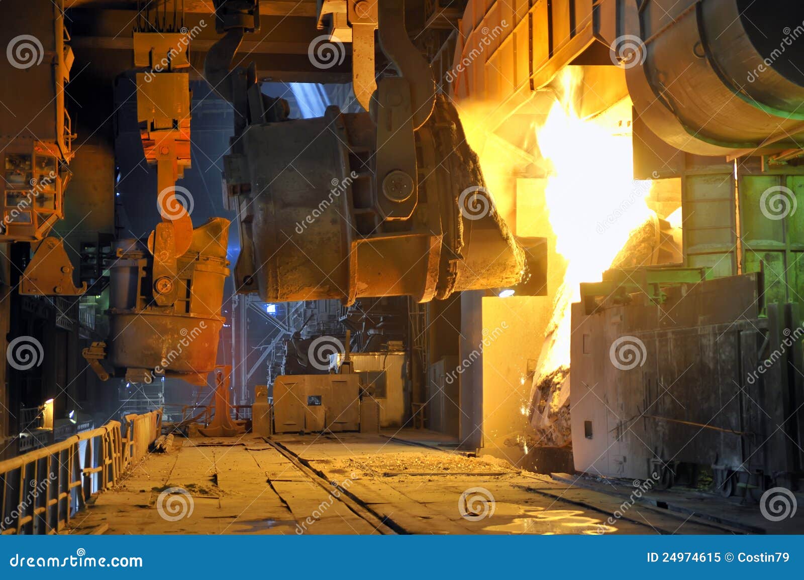 Steel factory stock image. Image of industrial, bright - 24974615