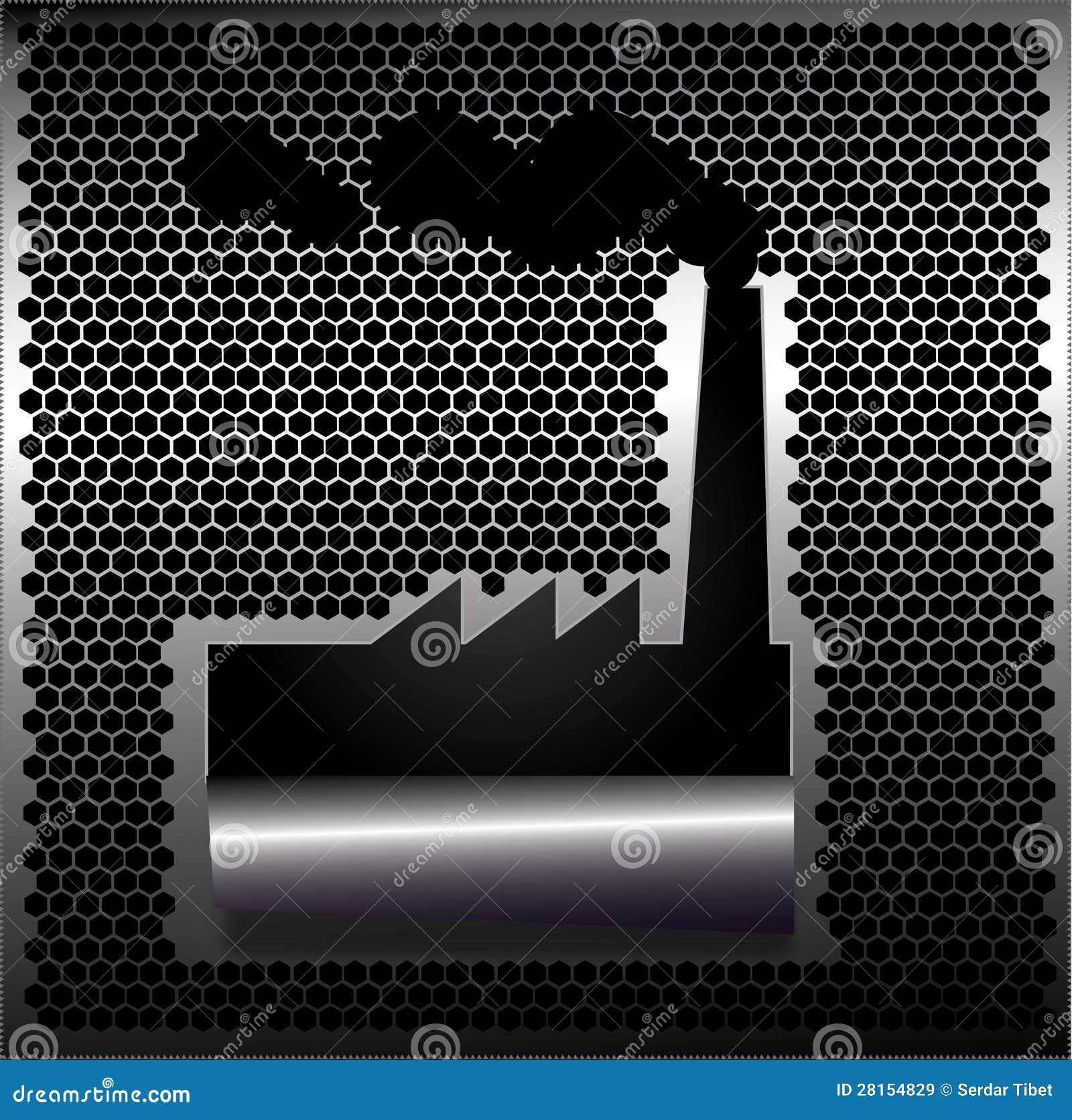 Steel factory stock vector. Illustration of plaque, heavy - 28154829
