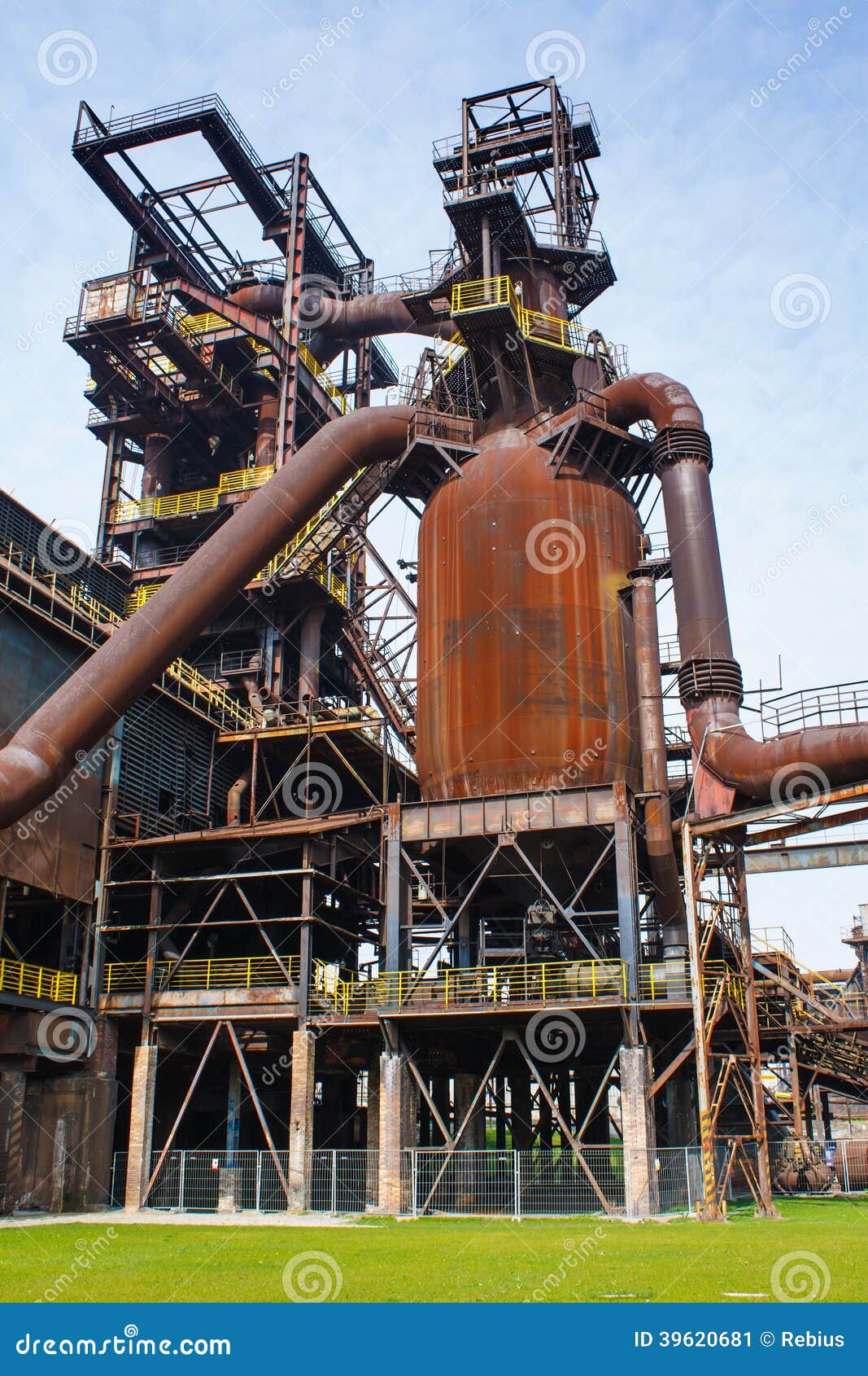 Steel factory stock image. Image of energy, ostrava, plant - 39620681