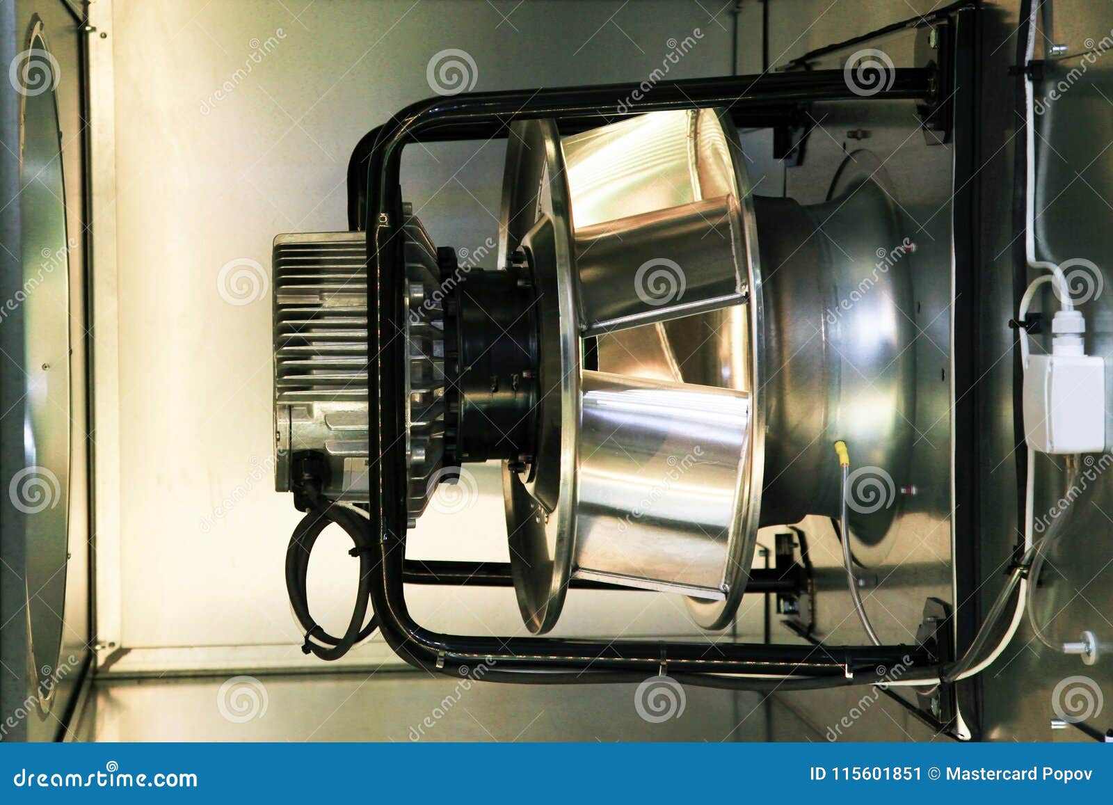 Air conditioning fan stock image. Image of aluminium - 115601851