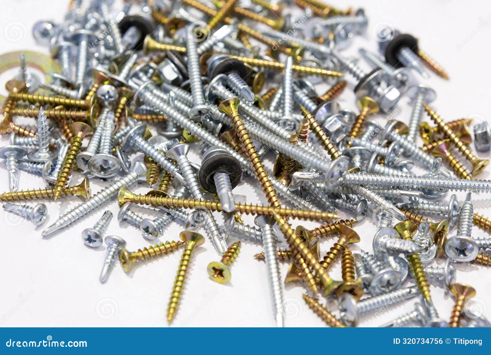 Steel Fasteners, Bolts and Nuts are Used in Construction Stock Photo ...