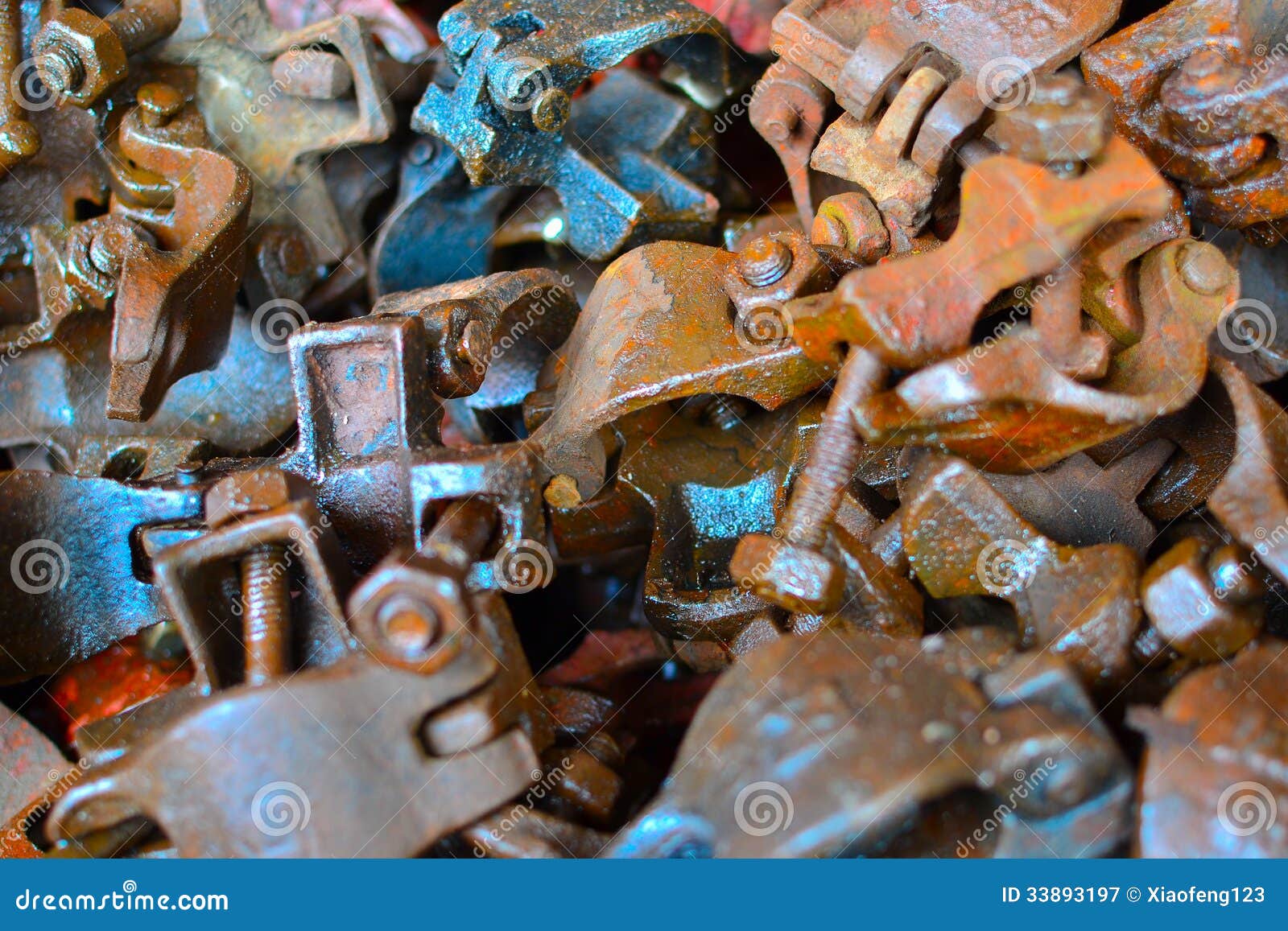 Steel fasteners stock image. Image of bolts, closeup - 33893197