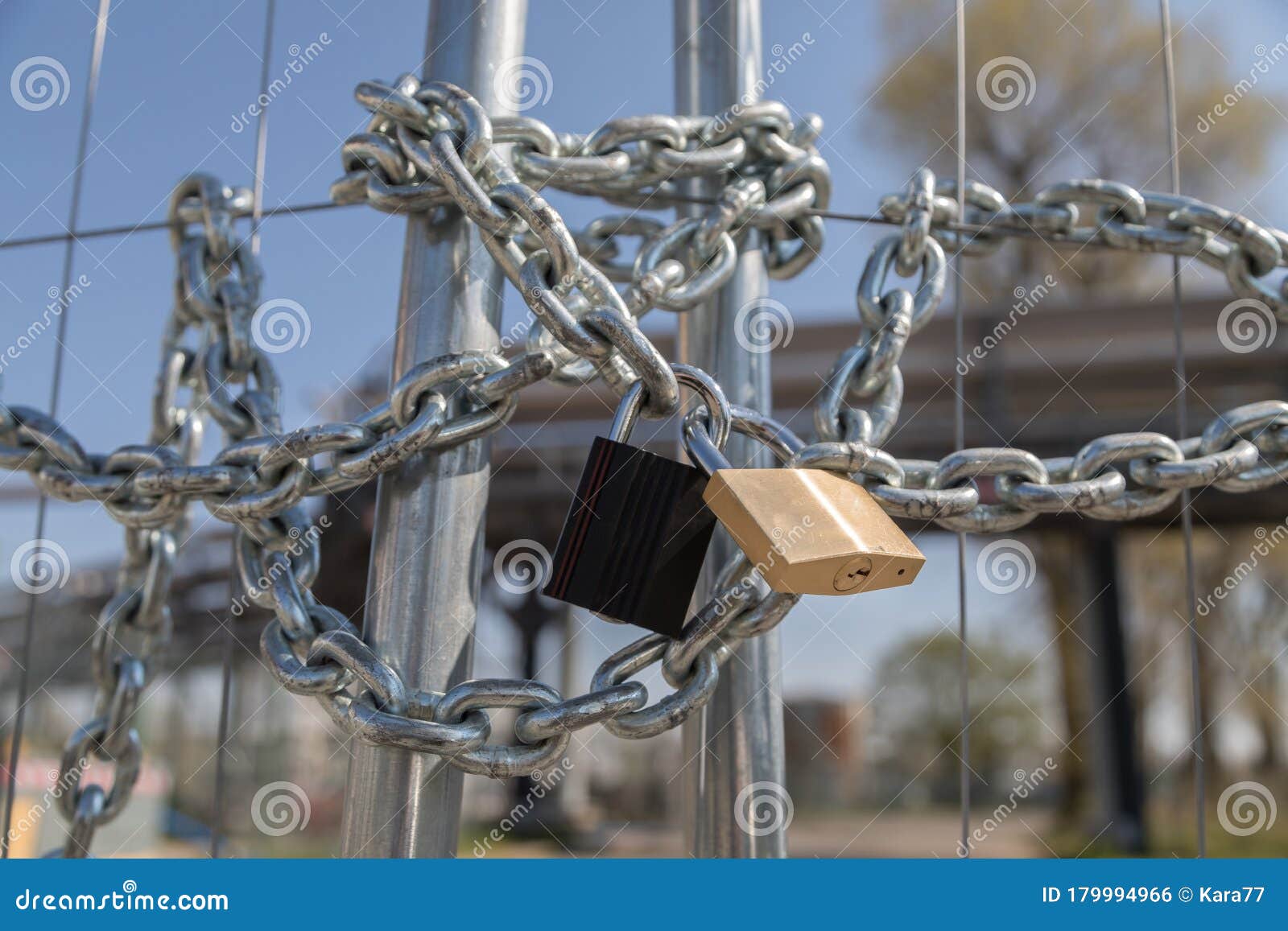 Chain_locked stock photo. Image of firewall, chain, security - 179994966