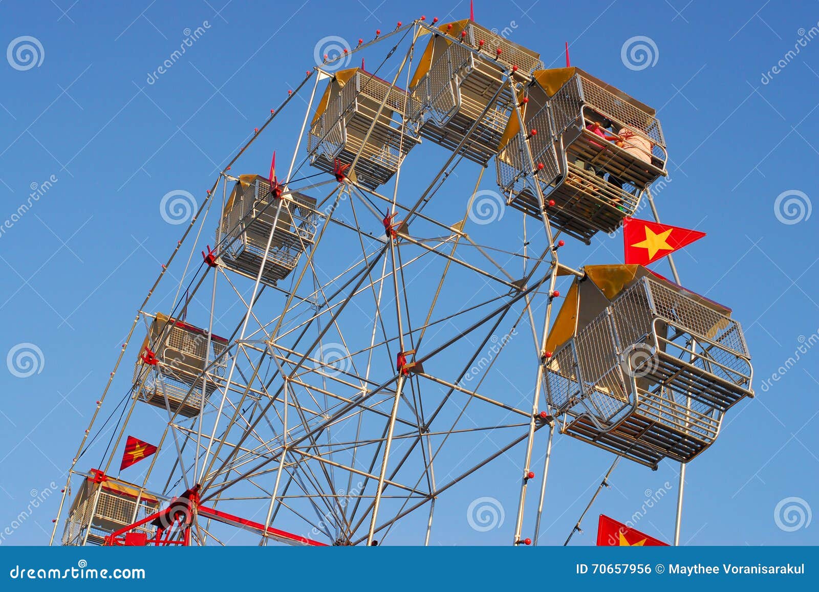 Steel ferris wheel stock photo. Image of ferris, structure - 70657956