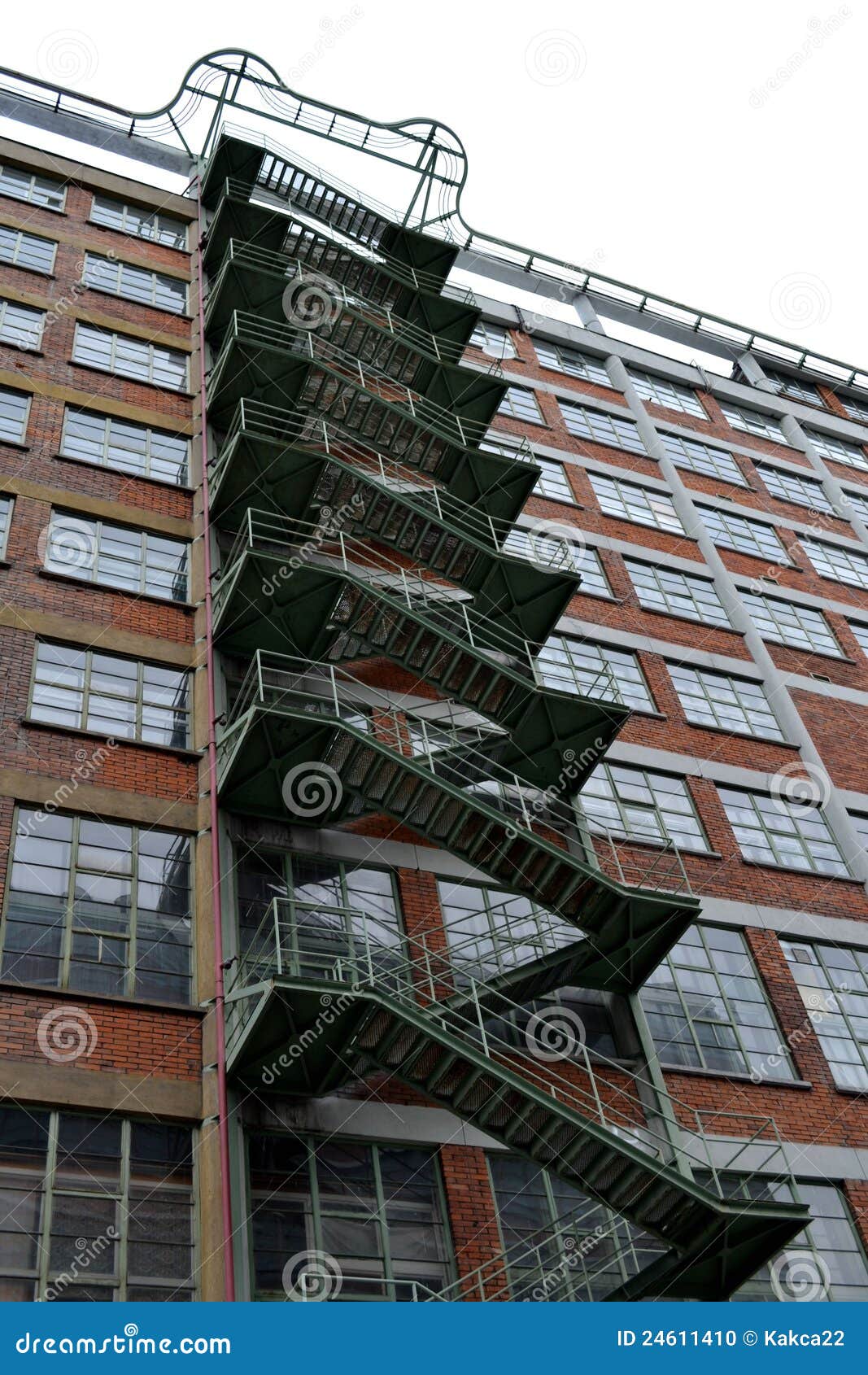 Steel fire escape stock photo. Image of architecture - 24611410