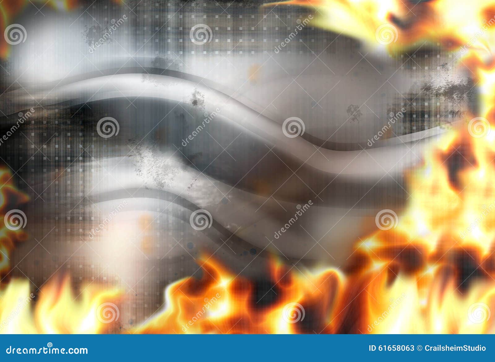 Steel Fire Flames Burning Background Stock Illustration - Illustration ...