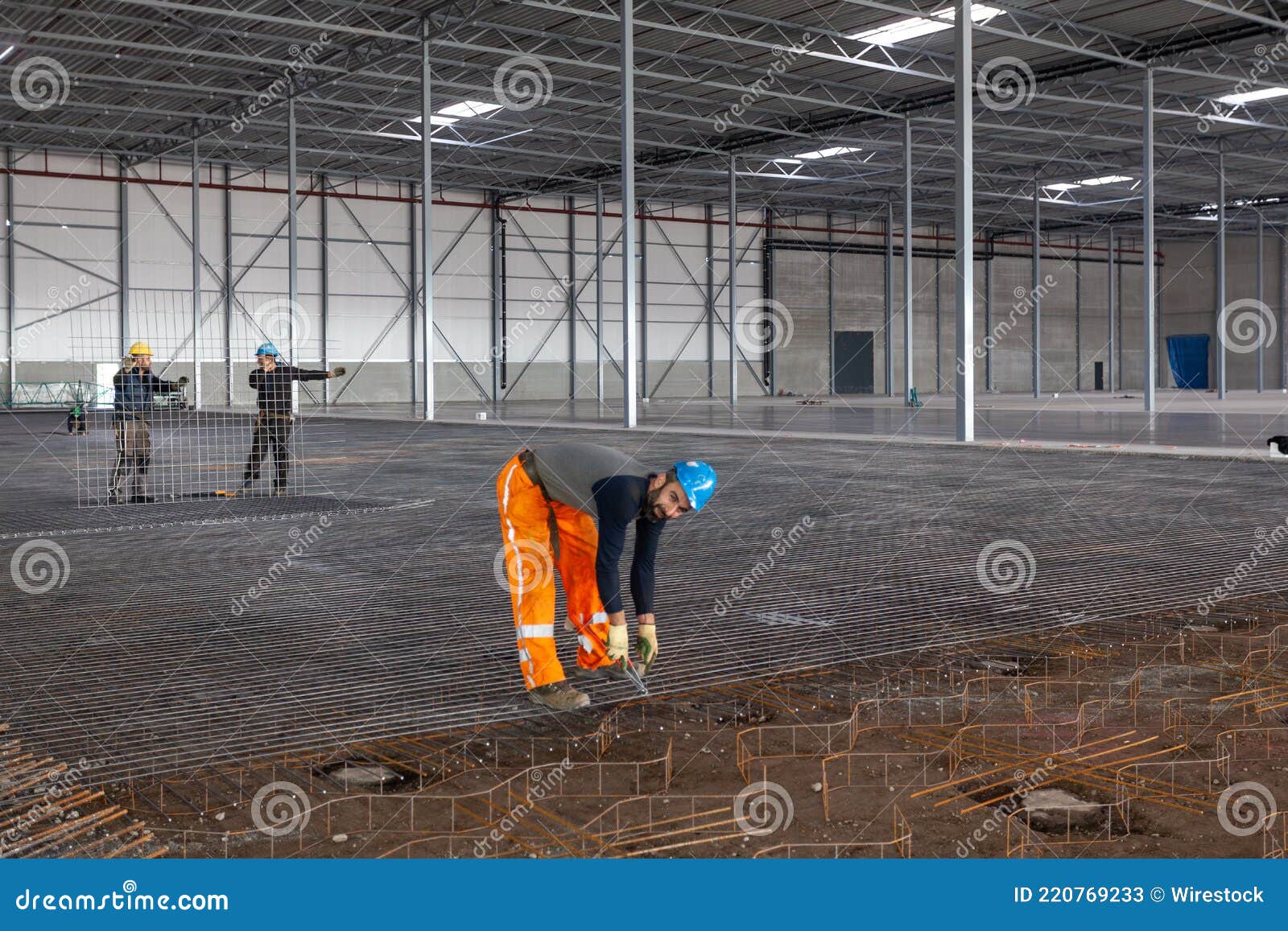 Steel Fixer at Work in a Ware Editorial Stock Photo - Image of knitting ...