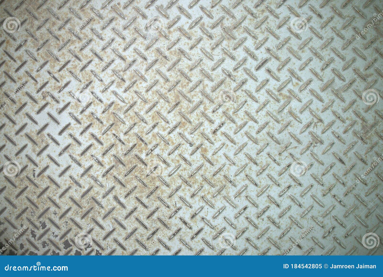 Steel Floor for Background or Texture. Front View of a Rusty Panel with ...