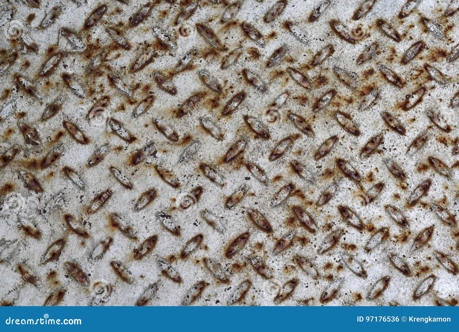 Steel Floor Background Texture. Rusty Panel with Non-slip Surface Stock ...