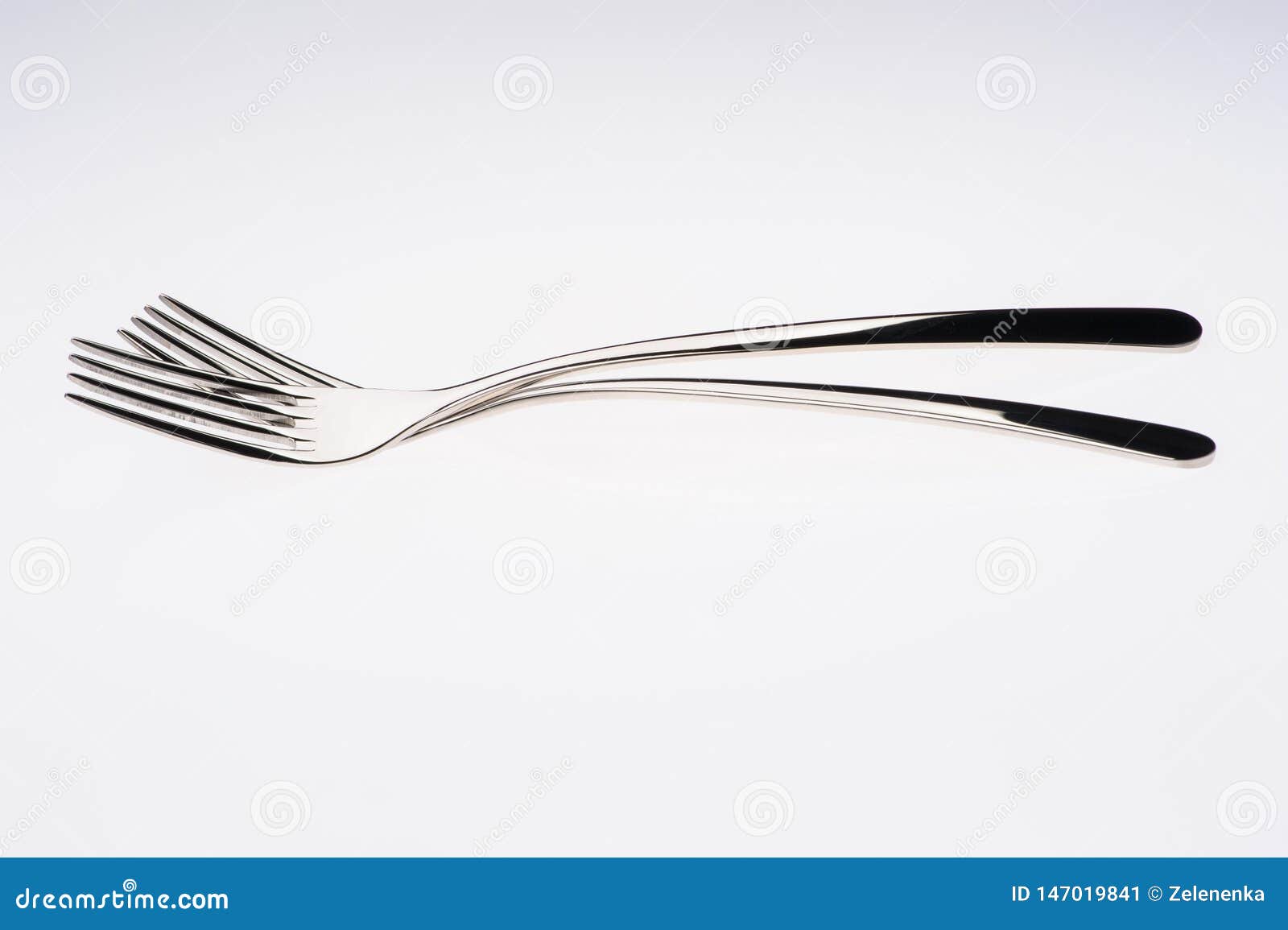Steel Fork Isolated on White Background Stock Image - Image of diner ...